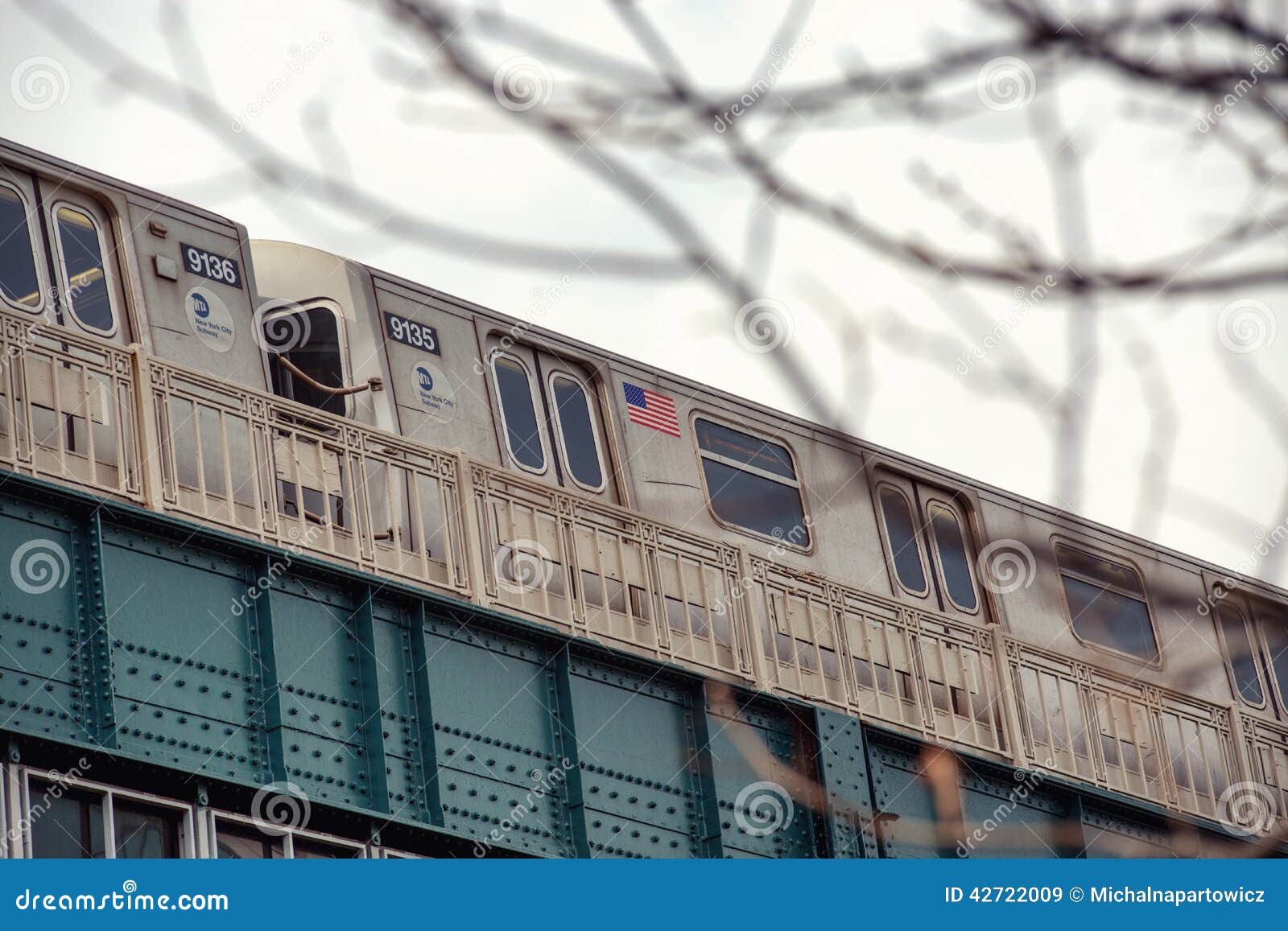 Subway N train editorial stock image. Image of subway - 42722009