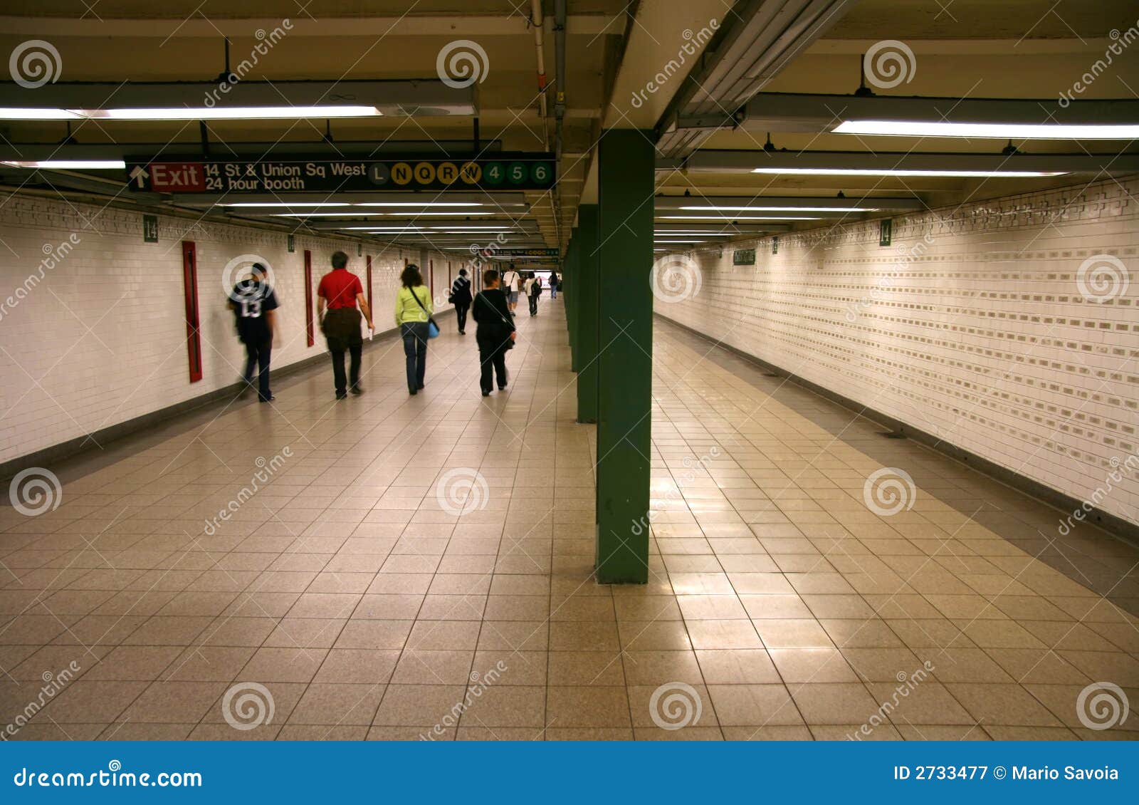 Subway passage stock image. Image of station, manhattan - 2733477