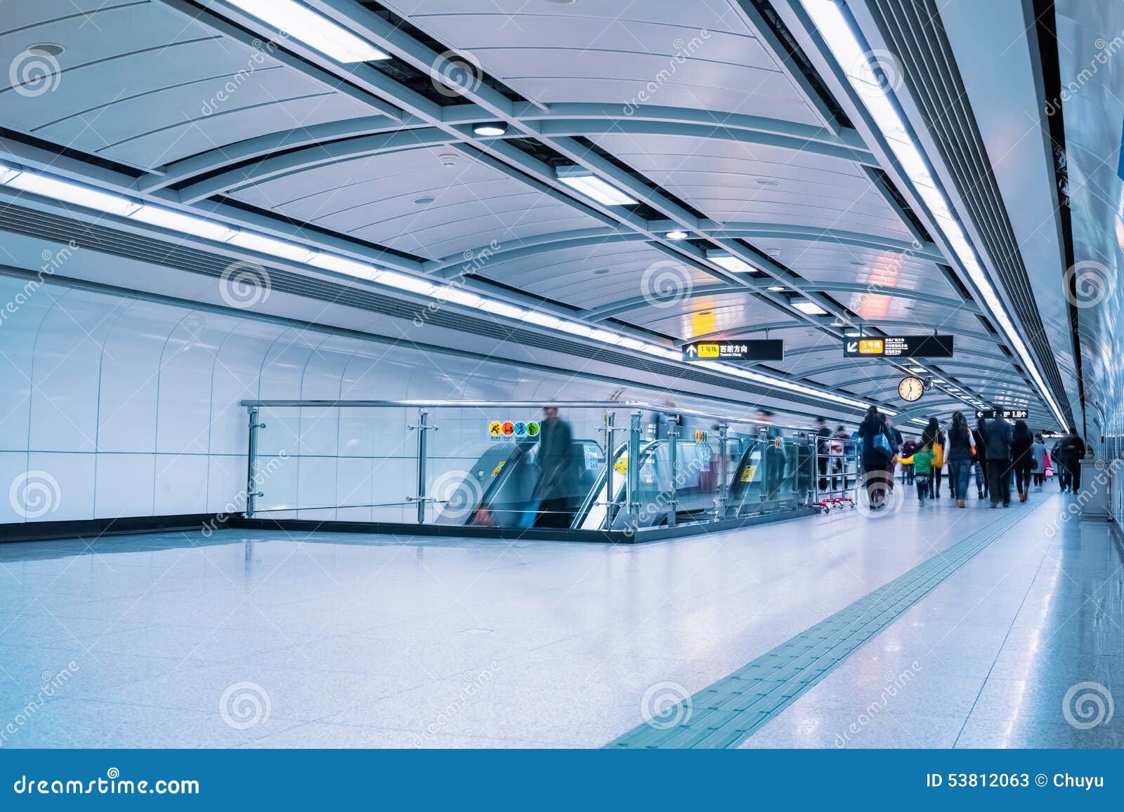 Subway Passage in Guangzhou Stock Image - Image of busy, public: 53812063