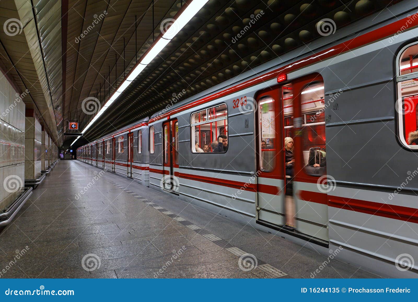 Subway of Prague editorial image. Image of engine, transportation ...