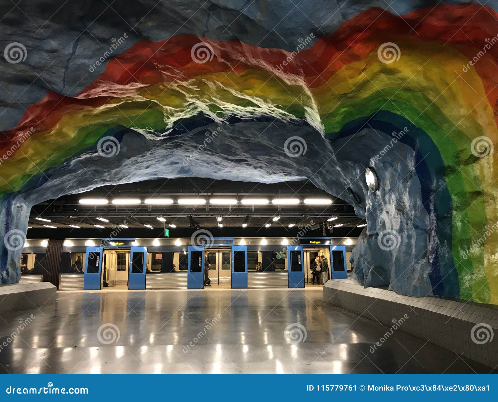 Subway editorial photo. Image of rainbow, subway, stockholm - 115779761