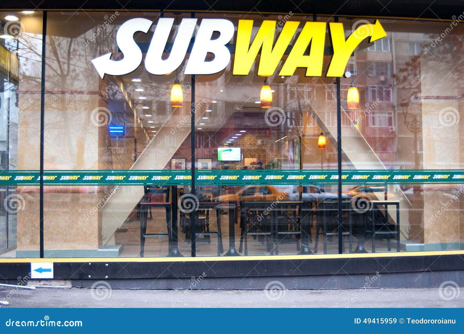 Subway Restaurant Bucharest Editorial Stock Image - Image of lunch ...