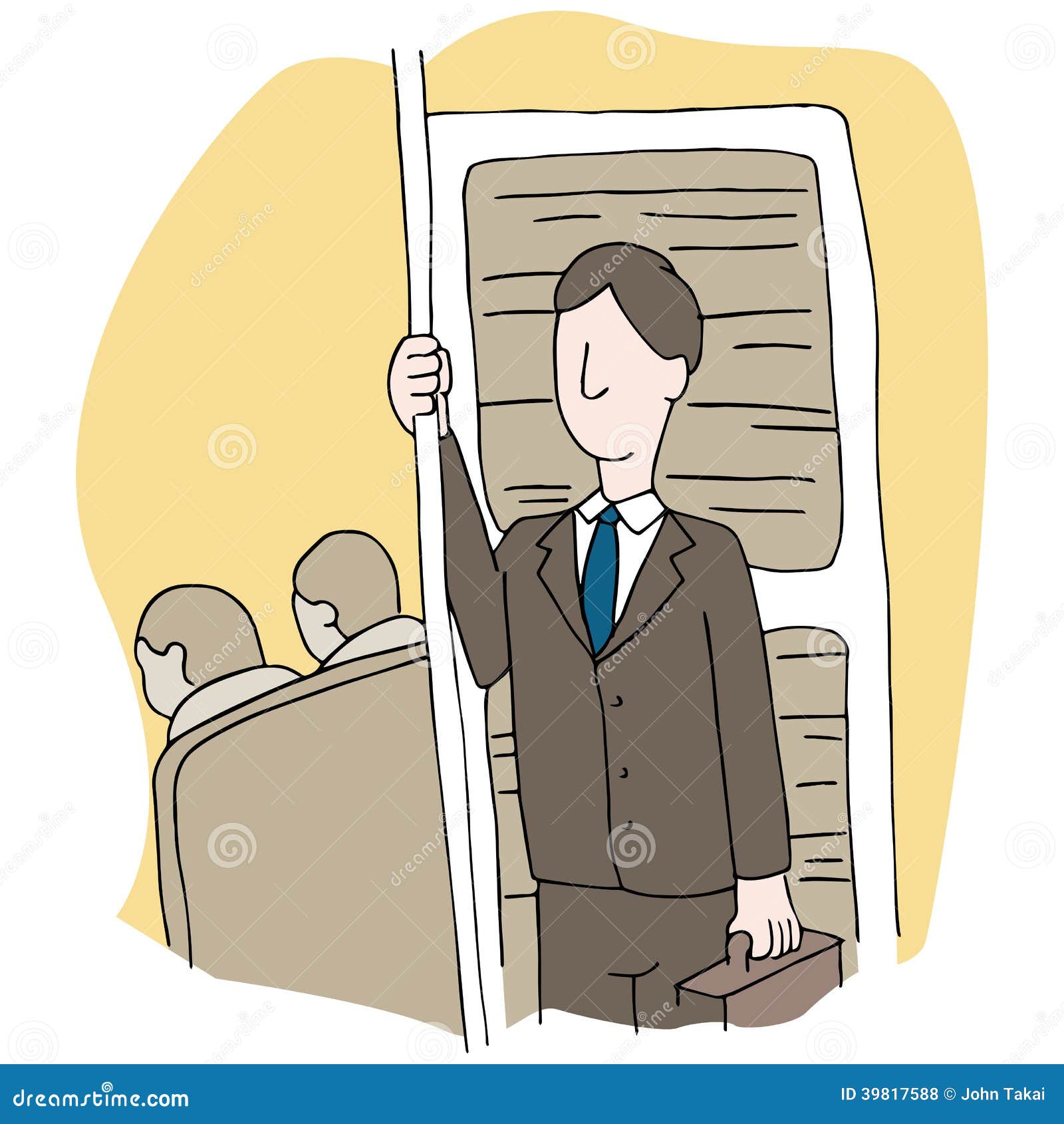 Subway Rider stock vector. Illustration of clip, riding - 39817588