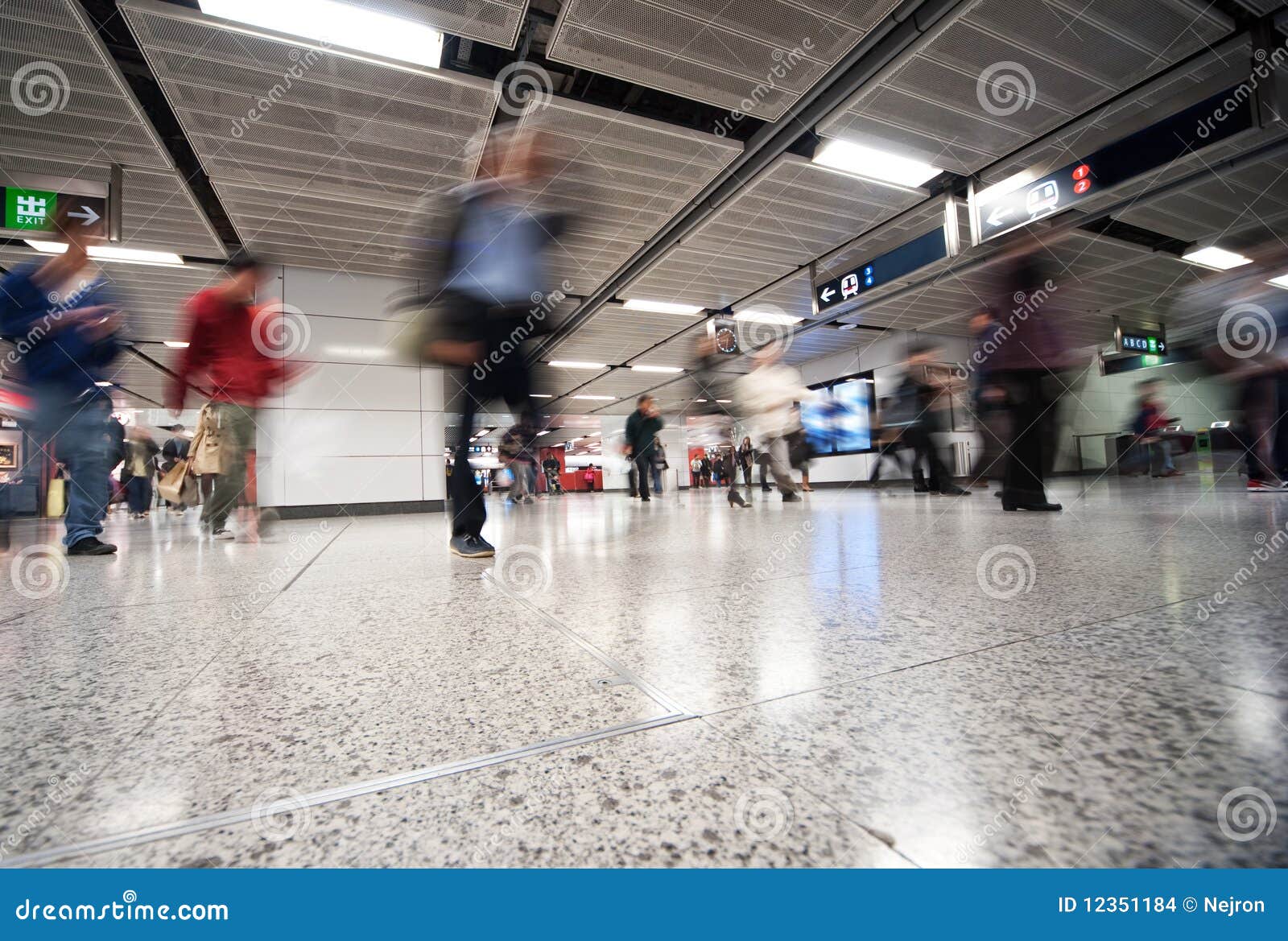 Subway at rush hour stock photo. Image of inside, interior - 12351184