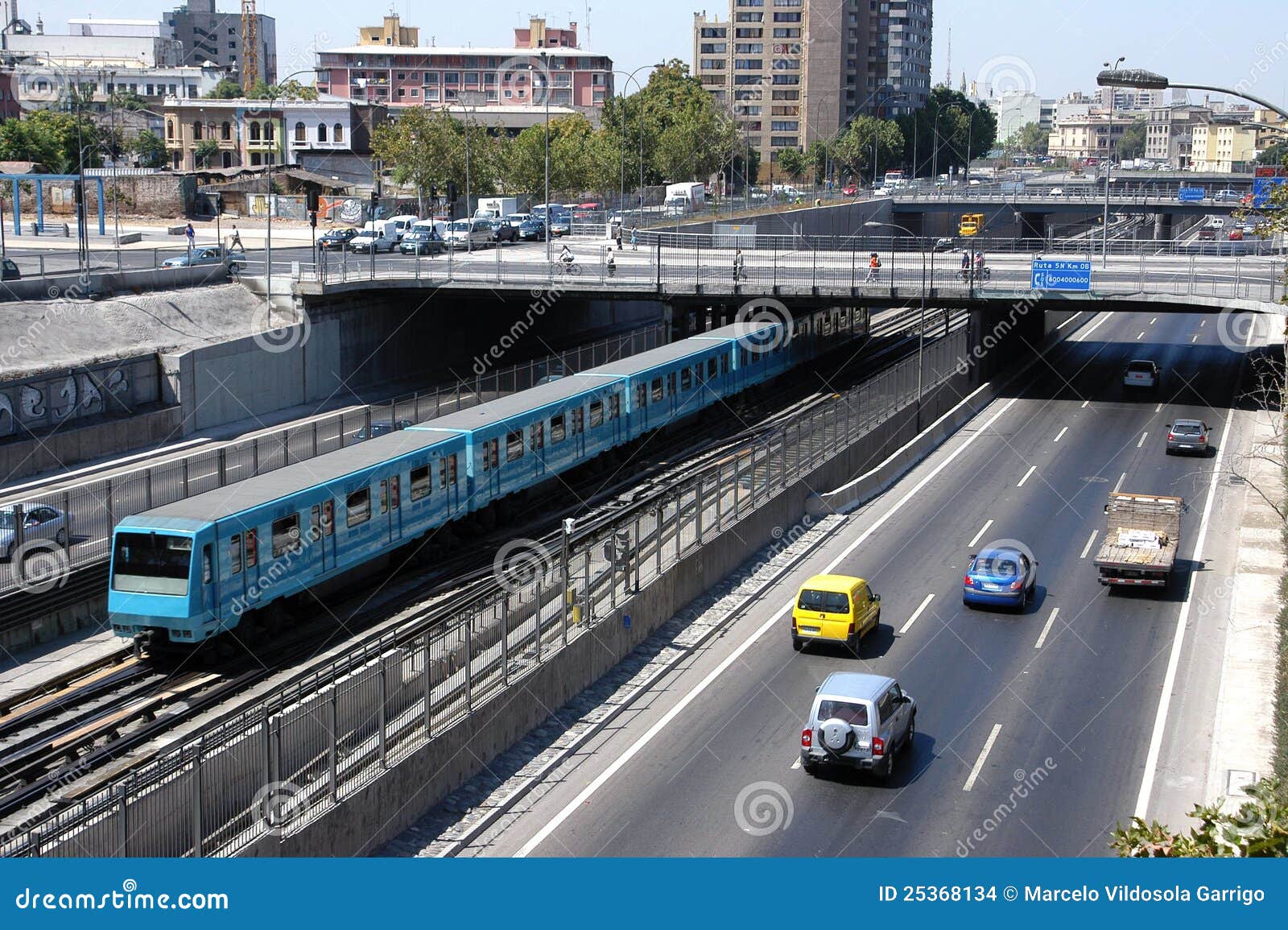 Subway Santiago Chile stock photo. Image of highway, train - 25368134