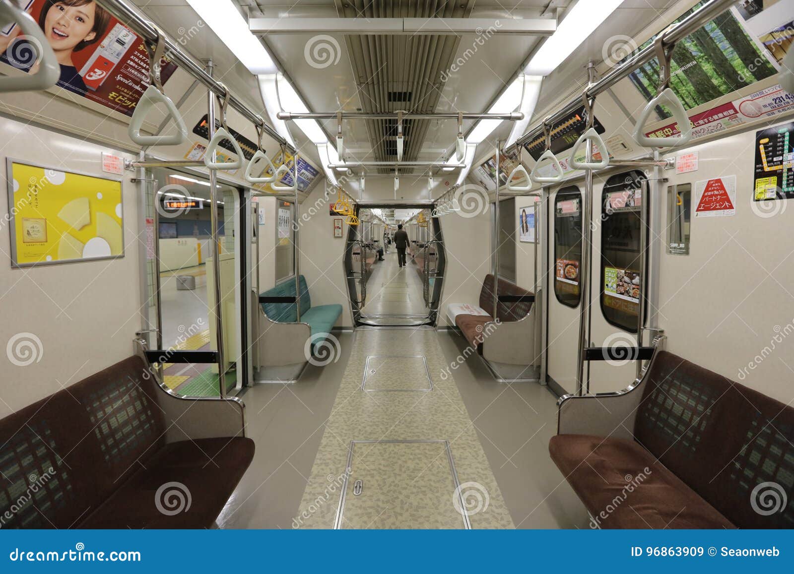 The Subway in Sapporo Downtown, 2017 Editorial Stock Image - Image of ...