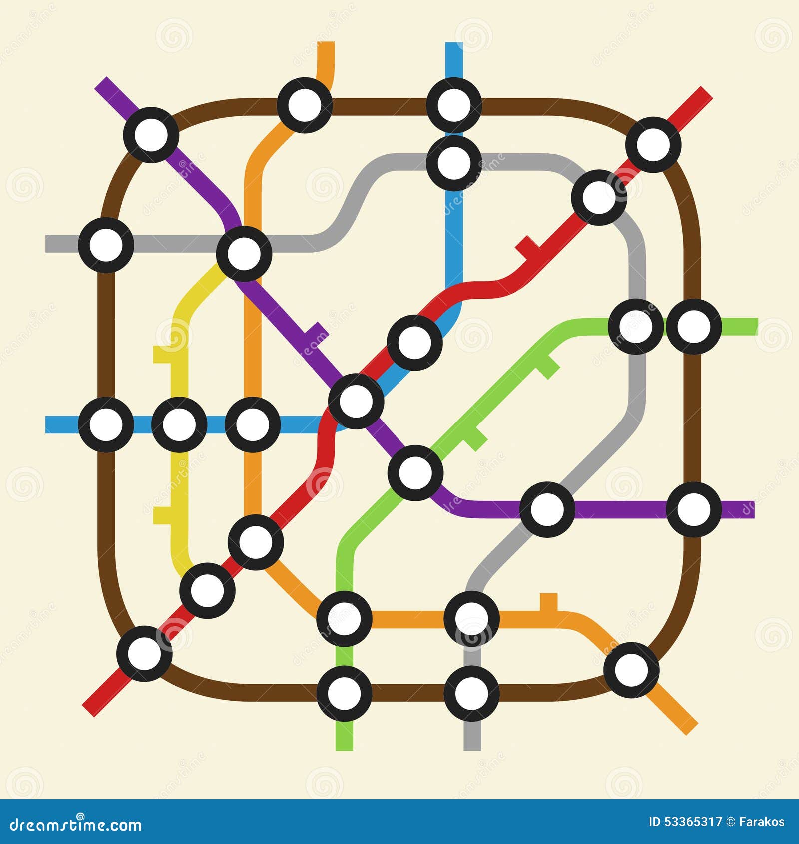Subway scheme icon stock vector. Illustration of sign - 53365317