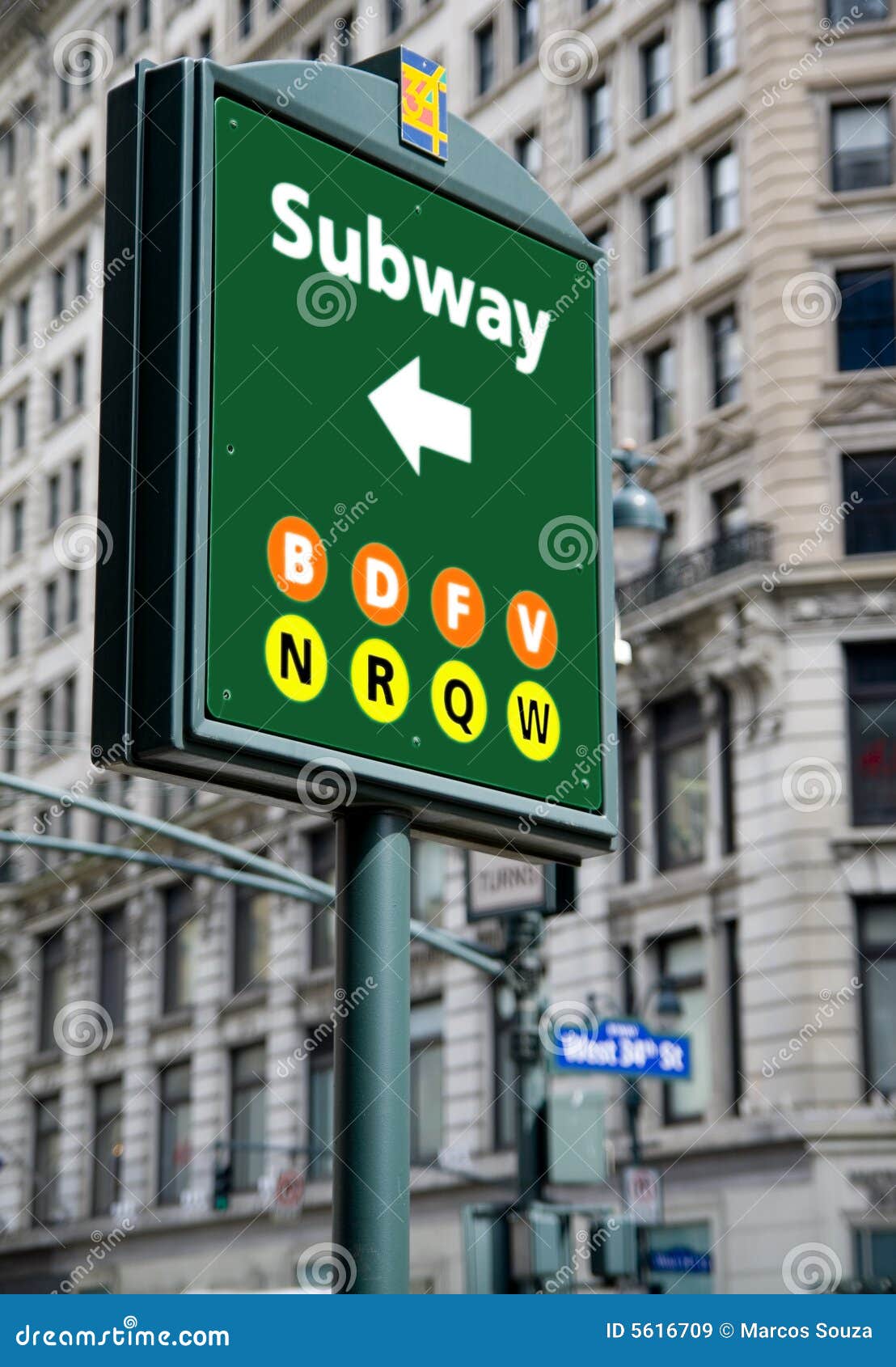 Subway Sign stock image. Image of manhattan, metro, street - 5616709
