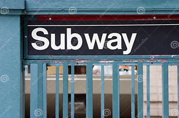 Subway Sign stock image. Image of civic, commute, entrance - 733631