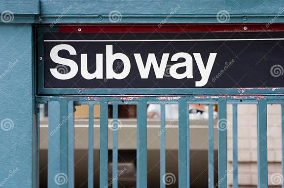 Subway Sign stock image. Image of civic, commute, entrance - 733631