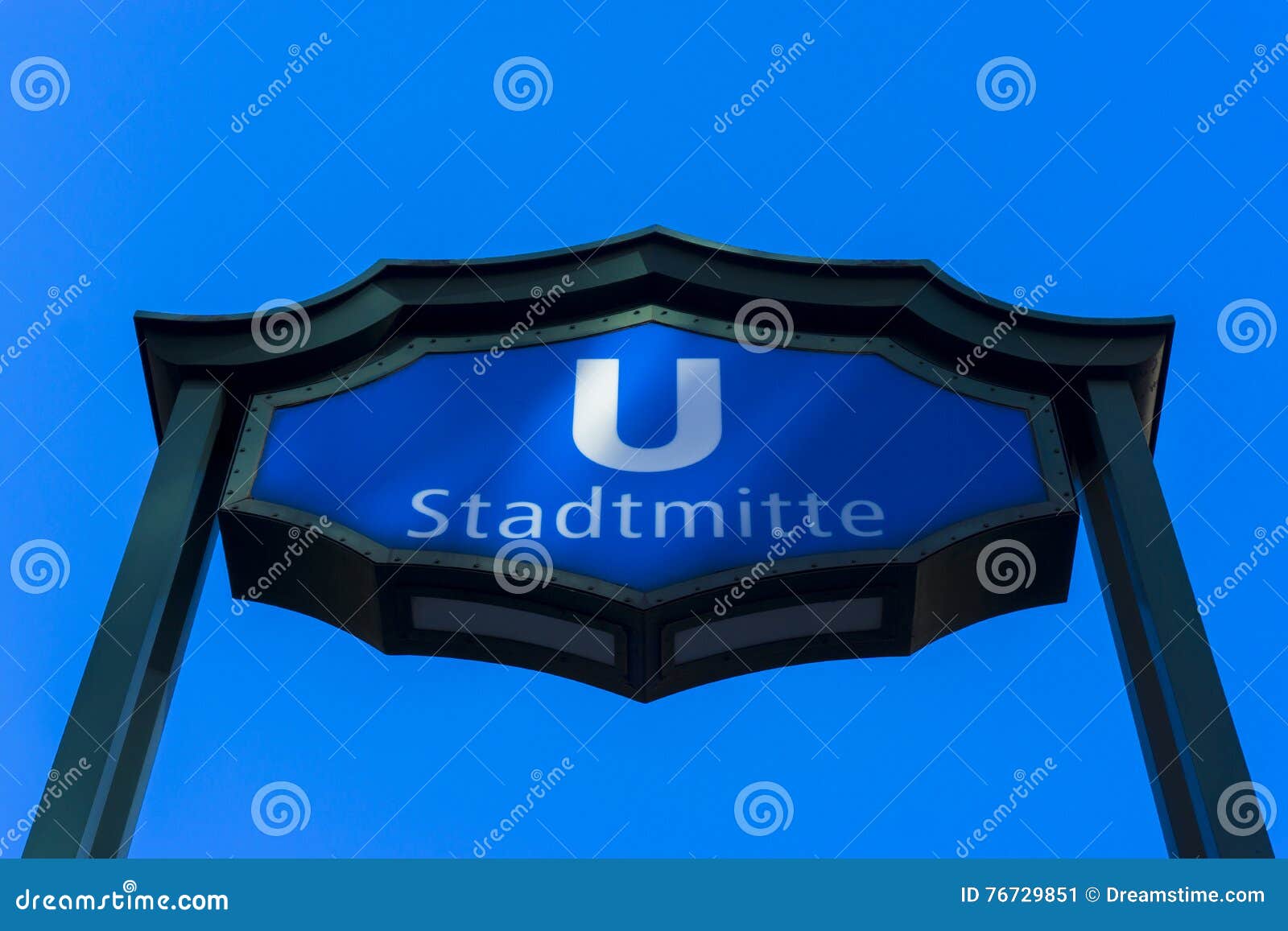 Subway Sign of Berlin U-Bahn Editorial Photo - Image of station, angle ...