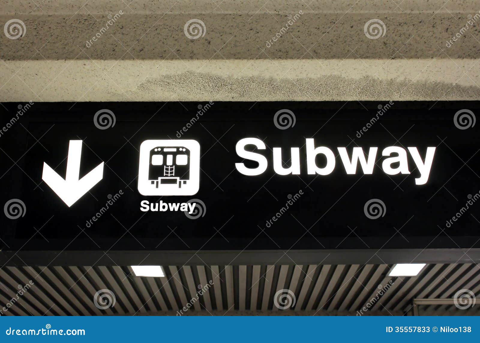 Subway sign stock image. Image of board, mass, arrow - 35557833
