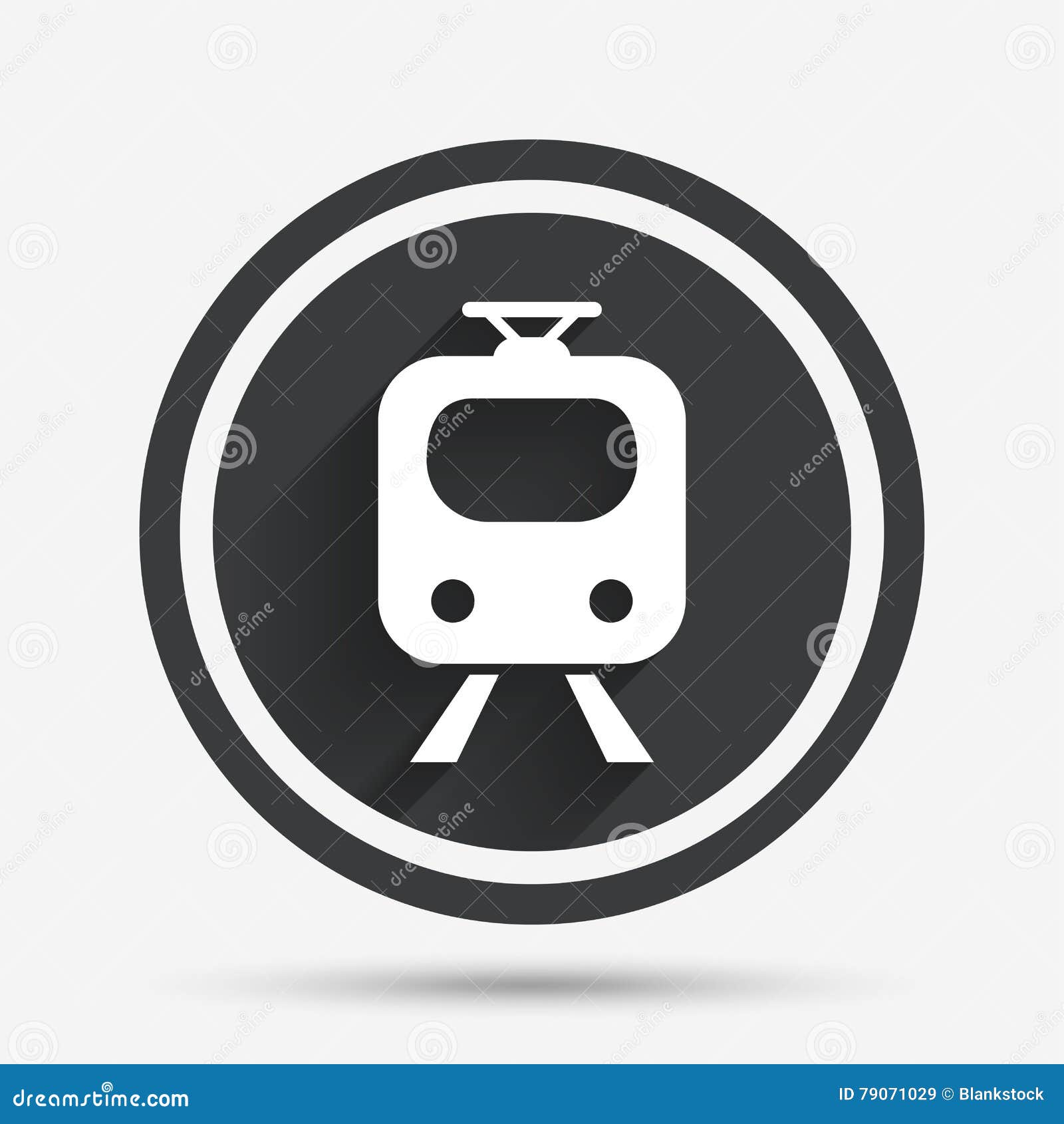Subway Sign Icon. Train, Underground Symbol Stock Vector - Illustration ...