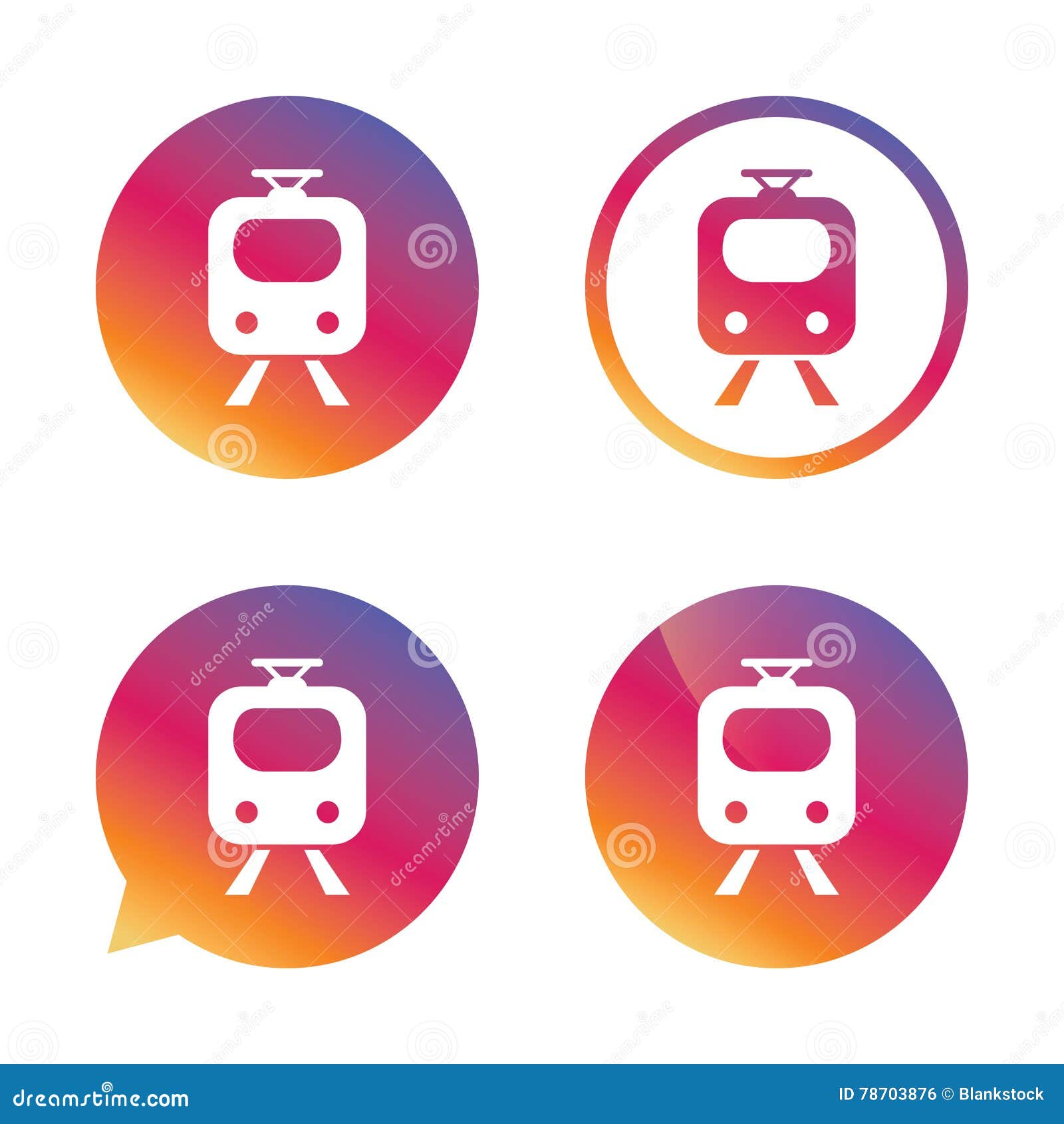 Subway Sign Icon. Train, Underground Symbol Stock Vector - Illustration ...