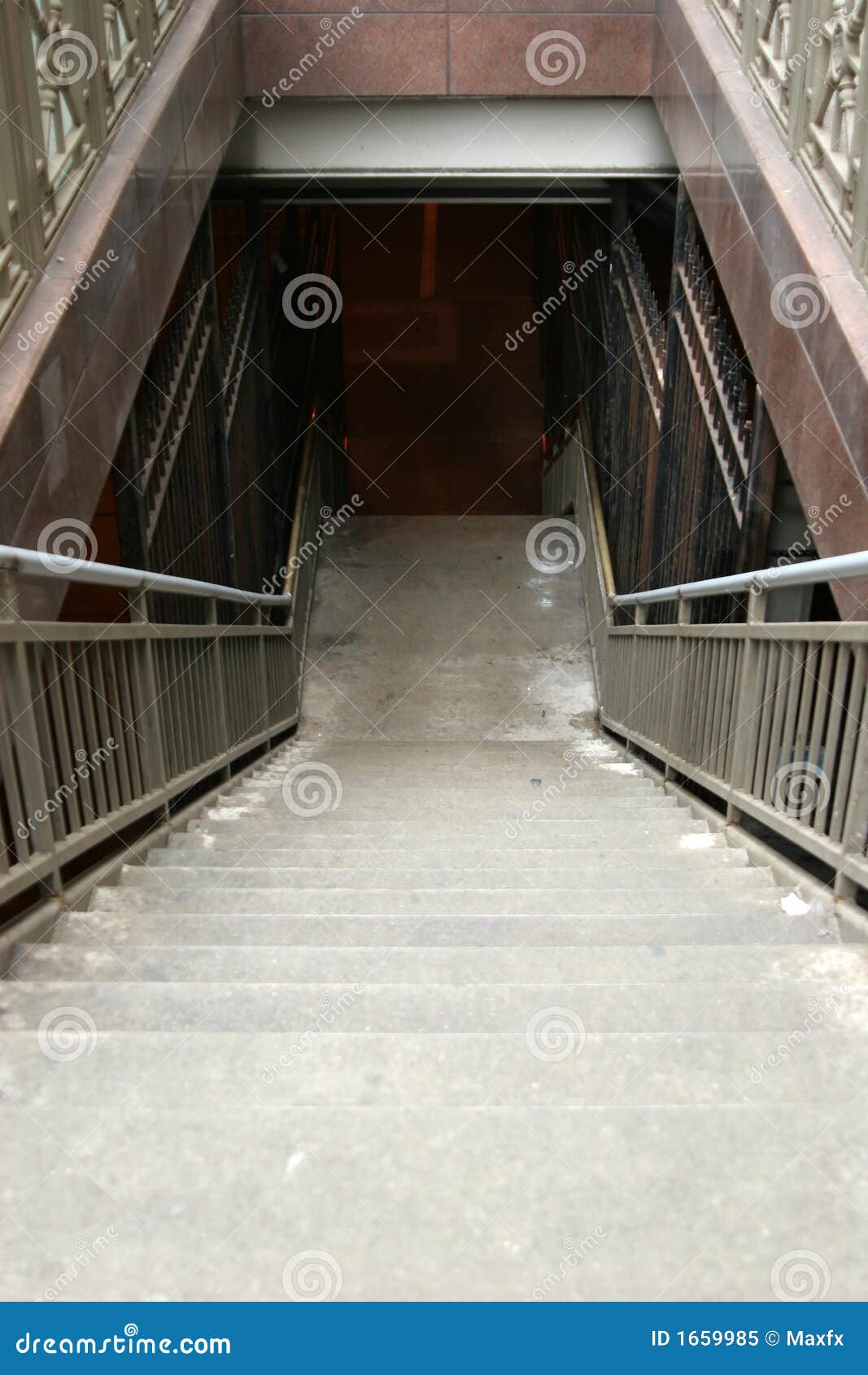 Subway stairs stock image. Image of underground, city - 1659985