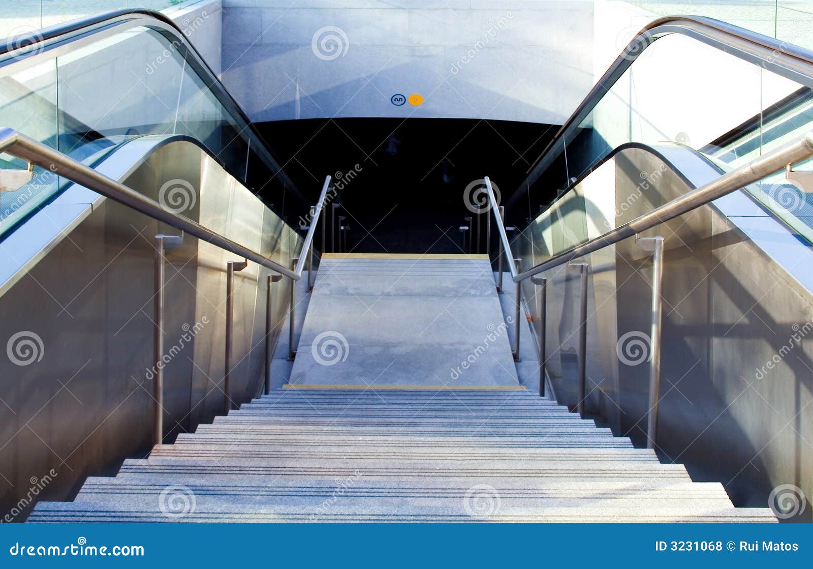 Subway stairs stock photo. Image of outdoors, entrance - 3231068
