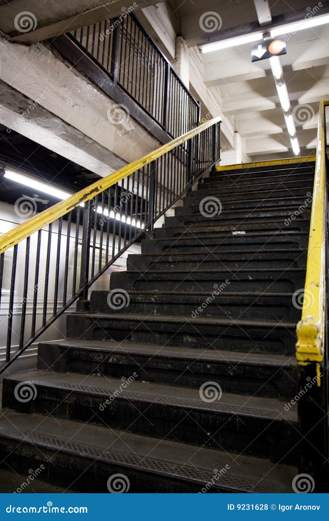 Subway stairs stock photo. Image of empty, stairs, commute - 9231628