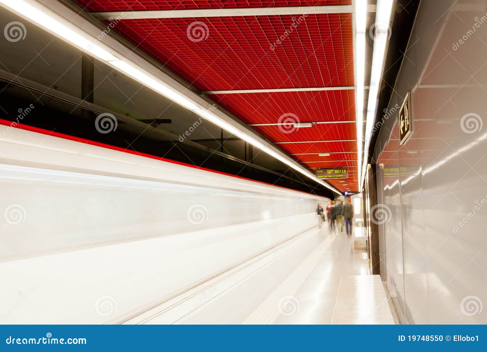 Subway station. stock photo. Image of fast, railway, business - 19748550