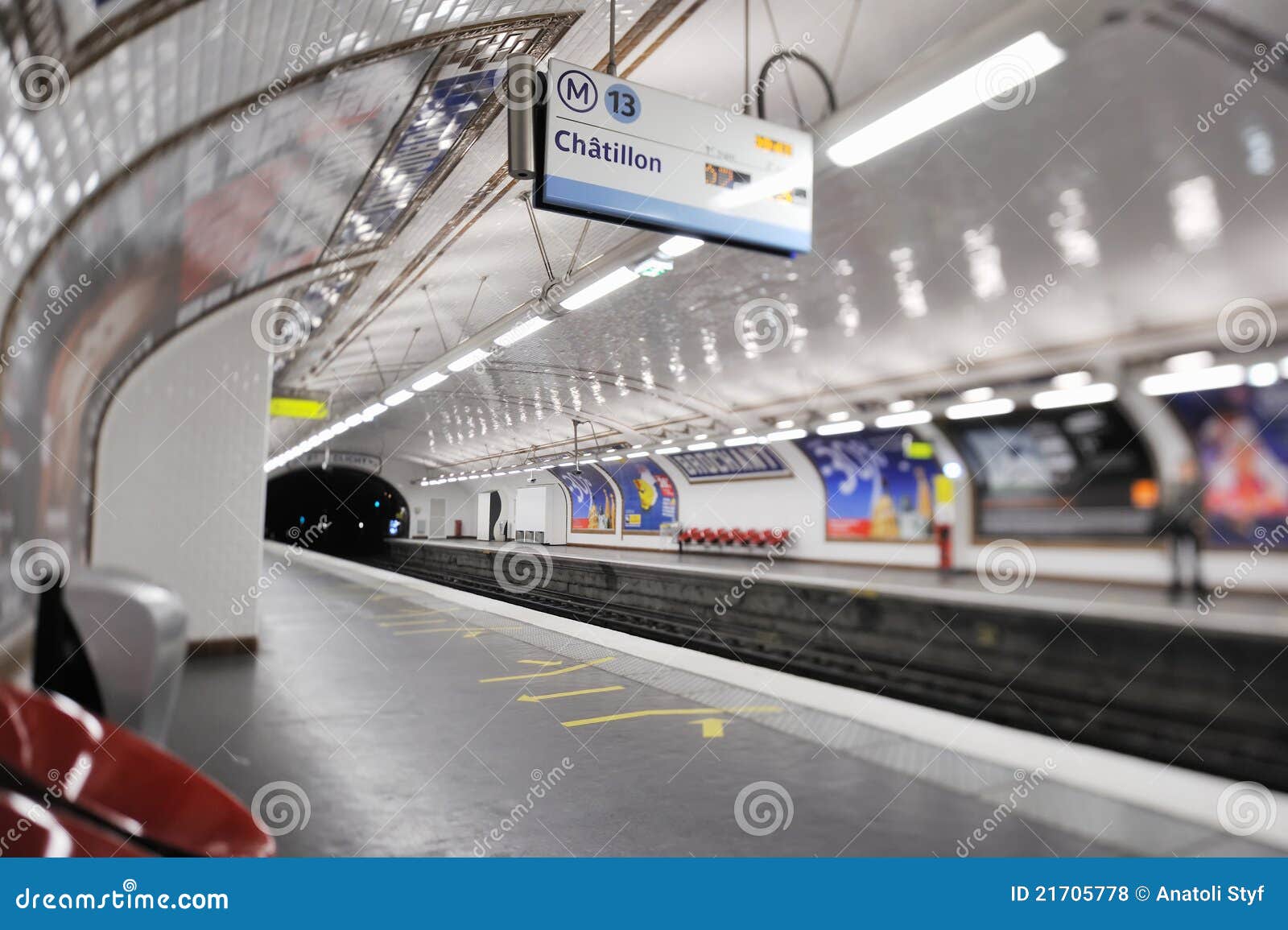 Subway Station editorial stock photo. Image of parisian - 21705778