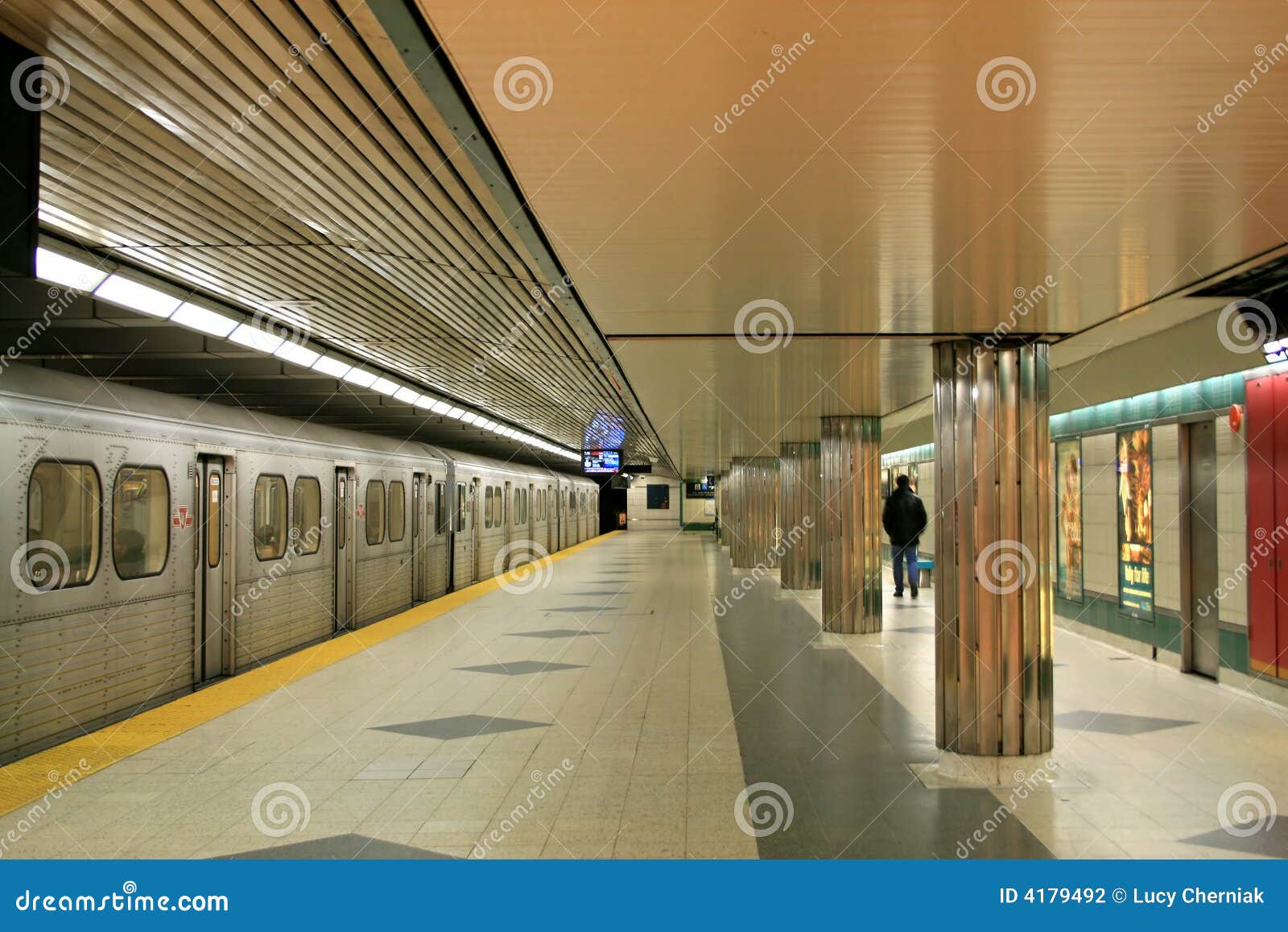 Subway station stock photo. Image of seats, waiting, cars - 4179492