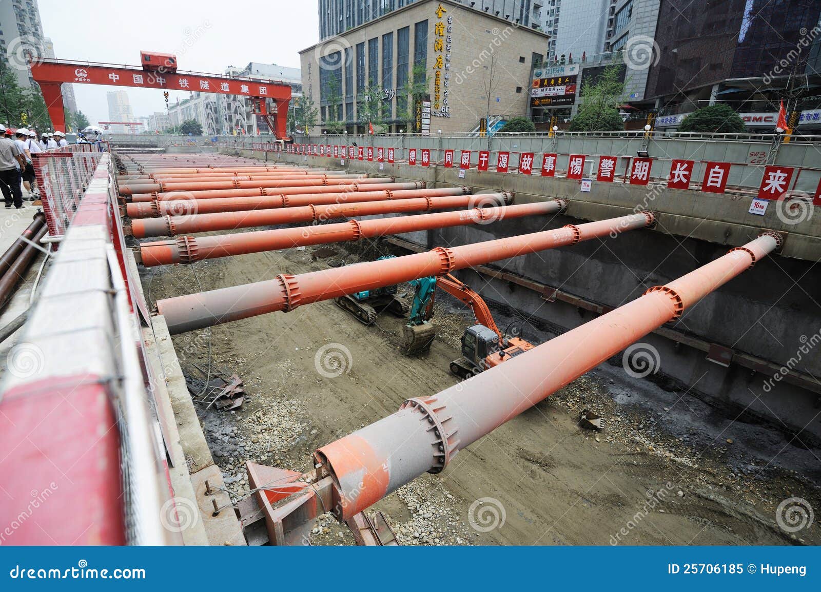 Subway Station Construction Site Editorial Image - Image of ...