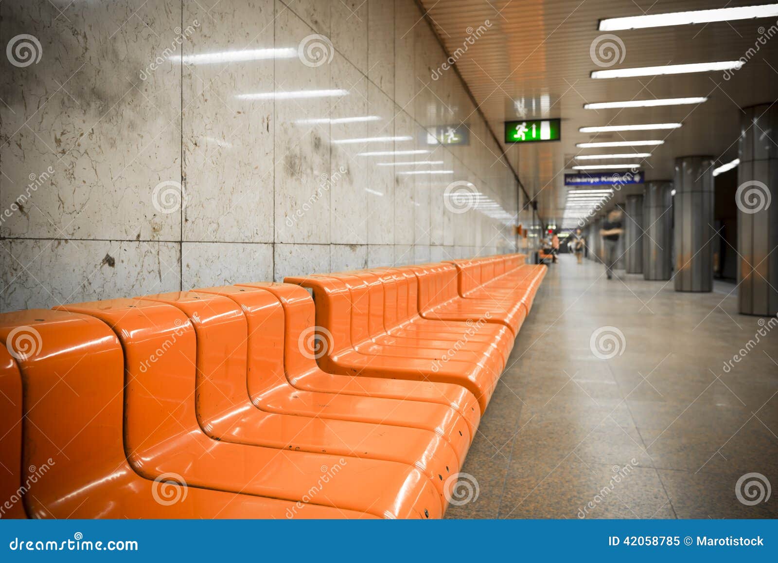 Subway station interior stock image. Image of track, public - 42058785