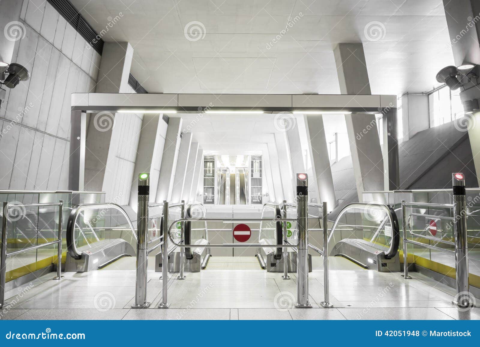 Subway station interior stock photo. Image of transportation - 42051948