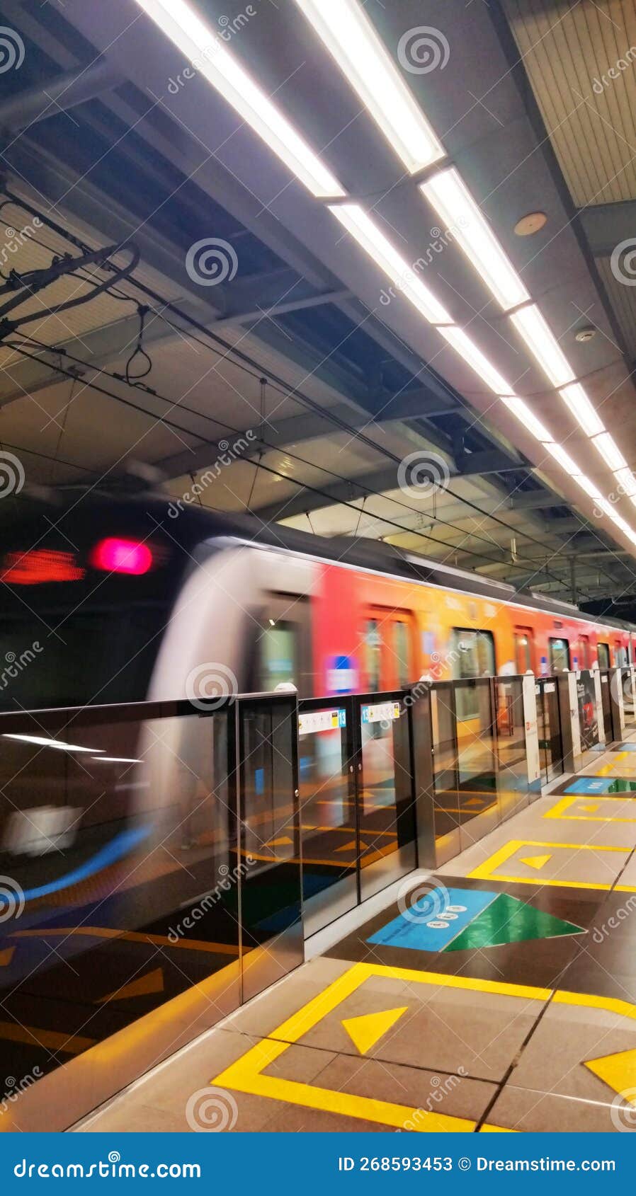 Subway station at jakarta stock image. Image of station - 268593453