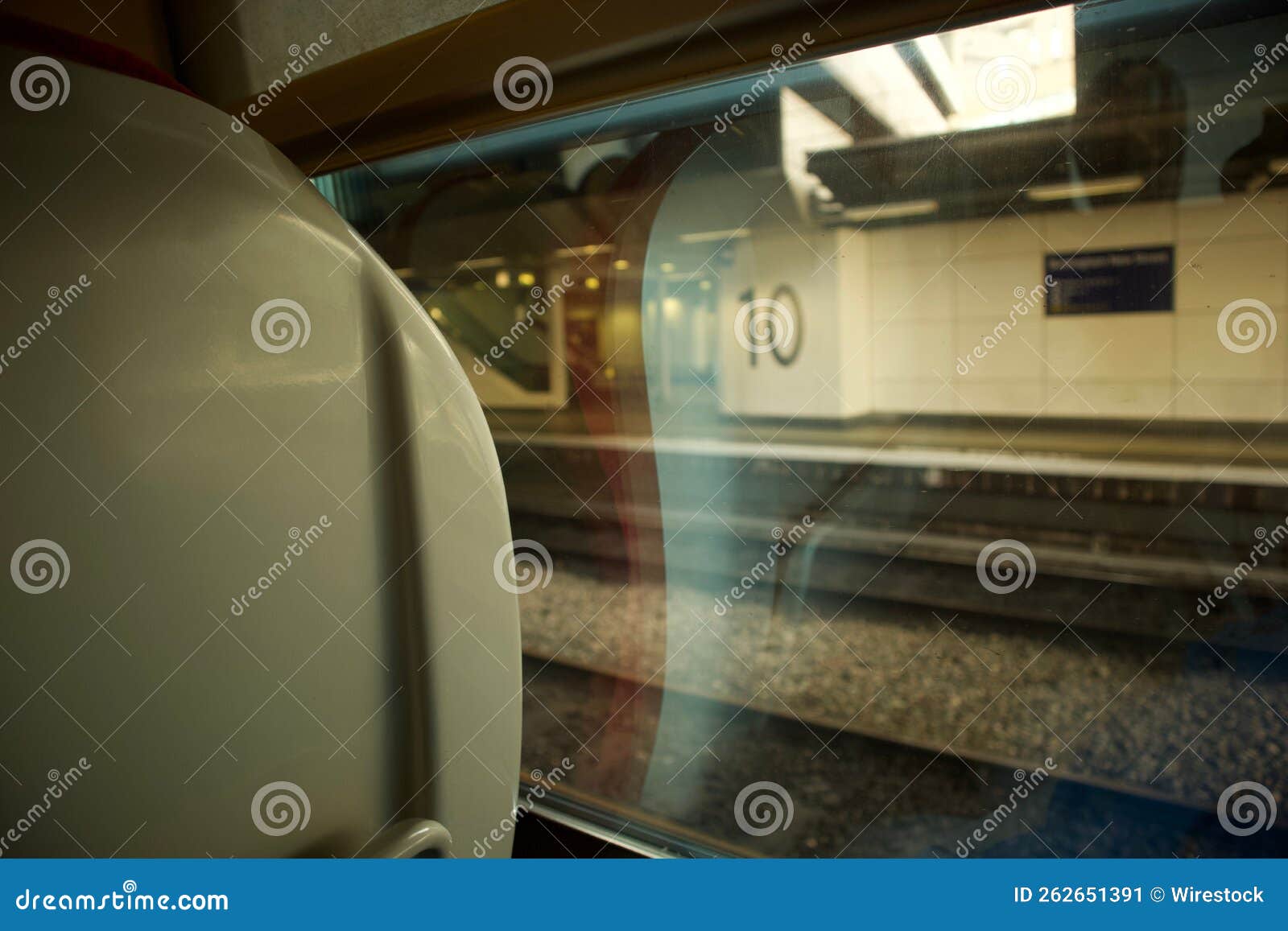 Subway Station from Train Window Stock Image - Image of indoor, urban ...