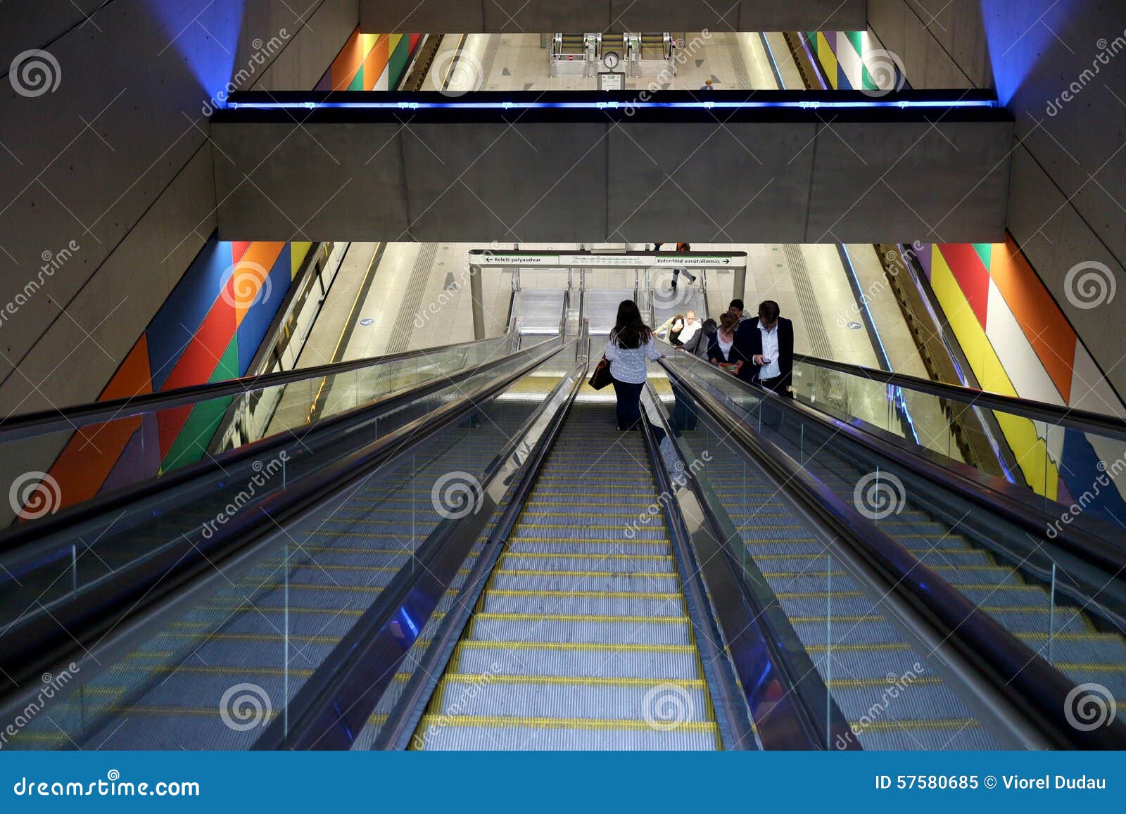 Underground Passage With Metal Stairs Leading To A Building Covered In ...