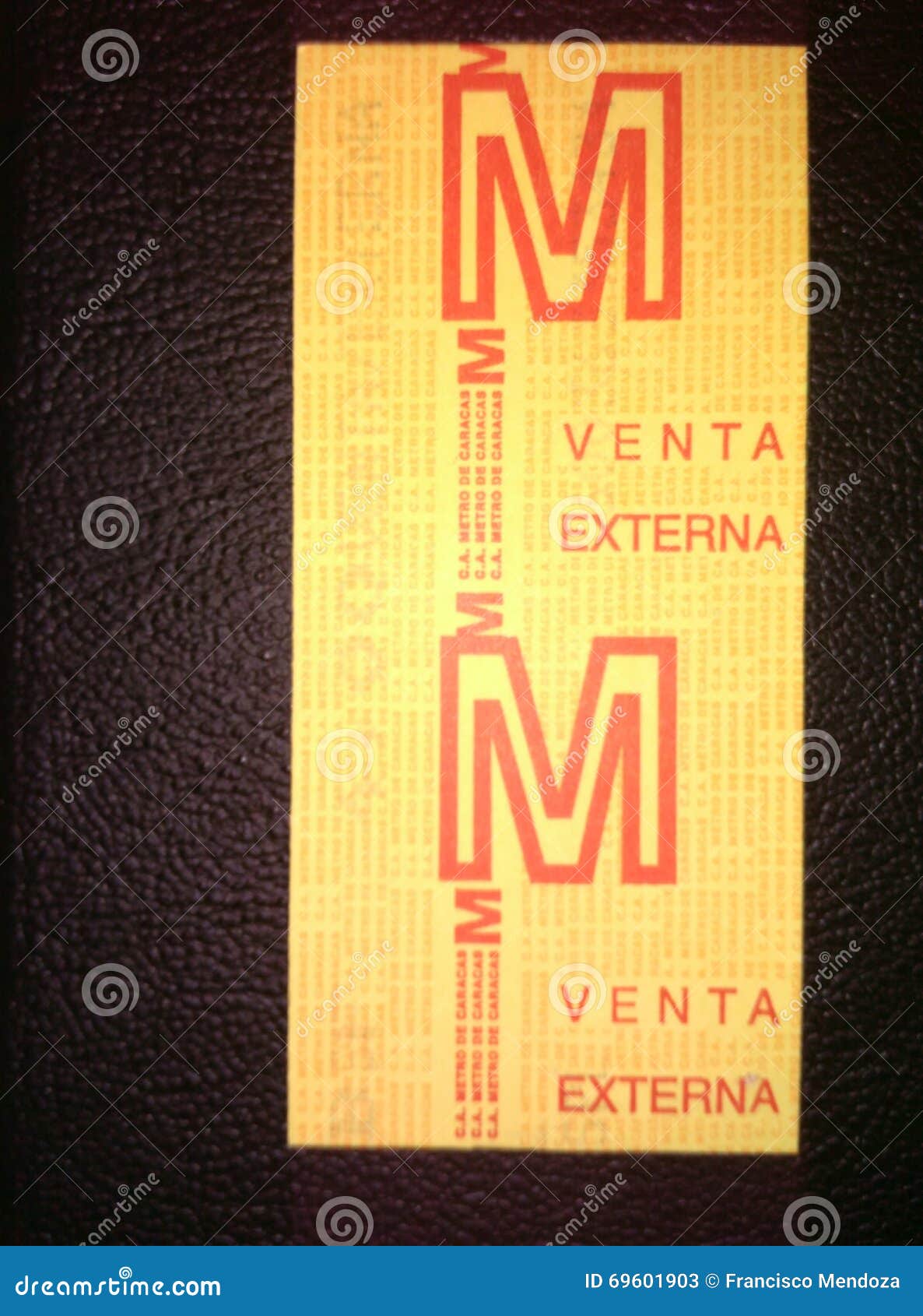 Subway ticket editorial stock photo. Image of caracas - 69601903
