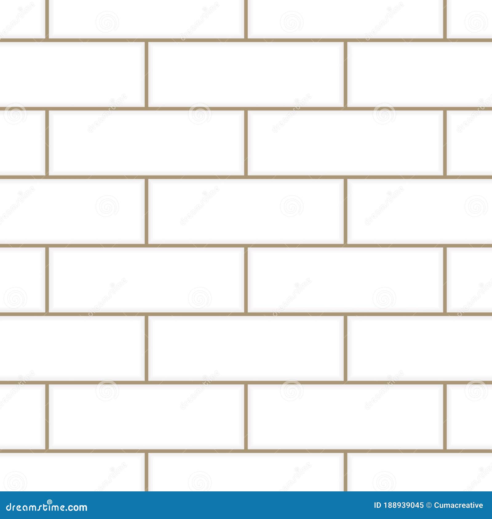 Subway Tile with Dark Grout Pattern. Vector Illustrator Stock Vector ...