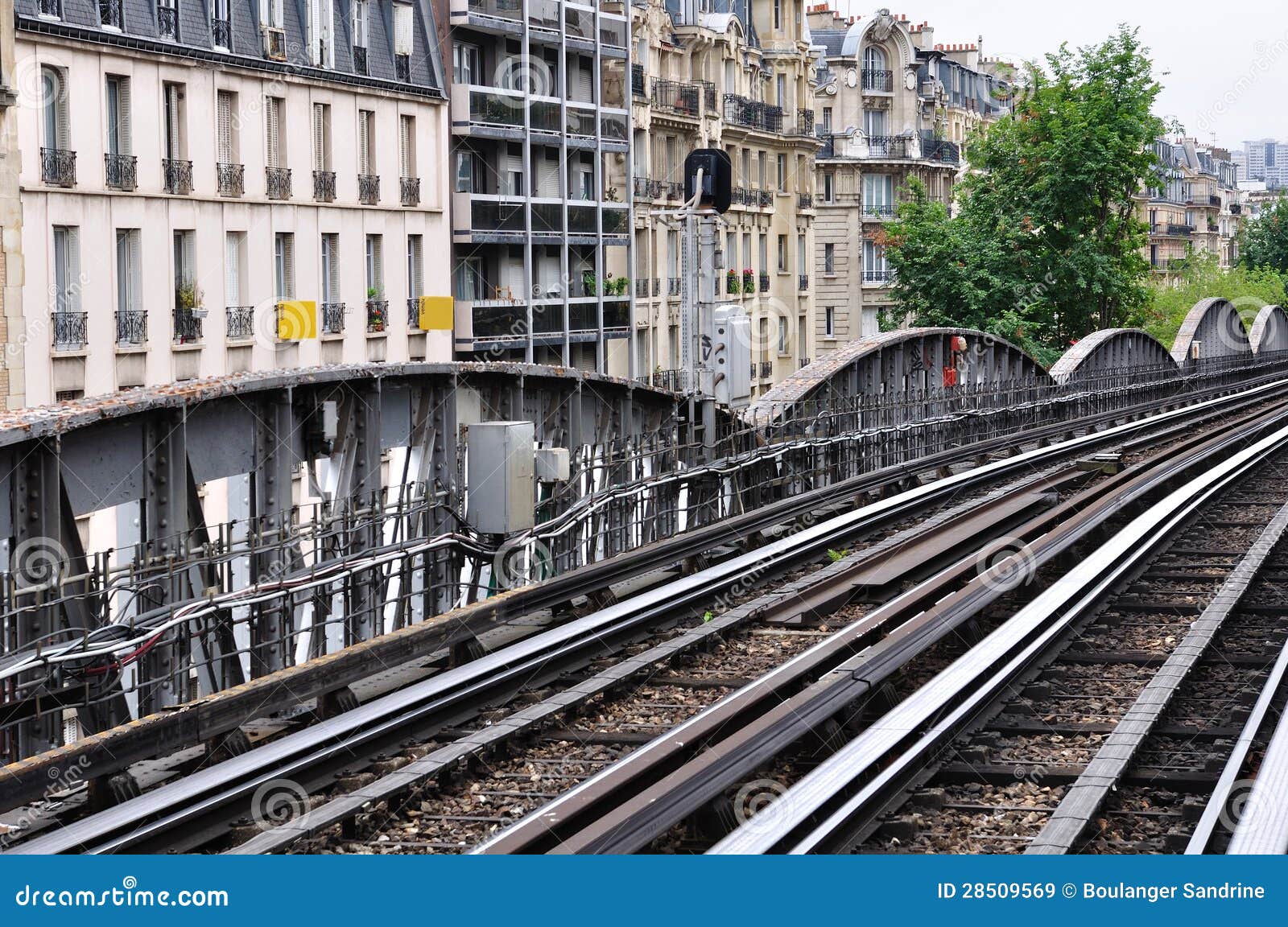 Subway tracks aerial stock image. Image of paris, metro - 28509569
