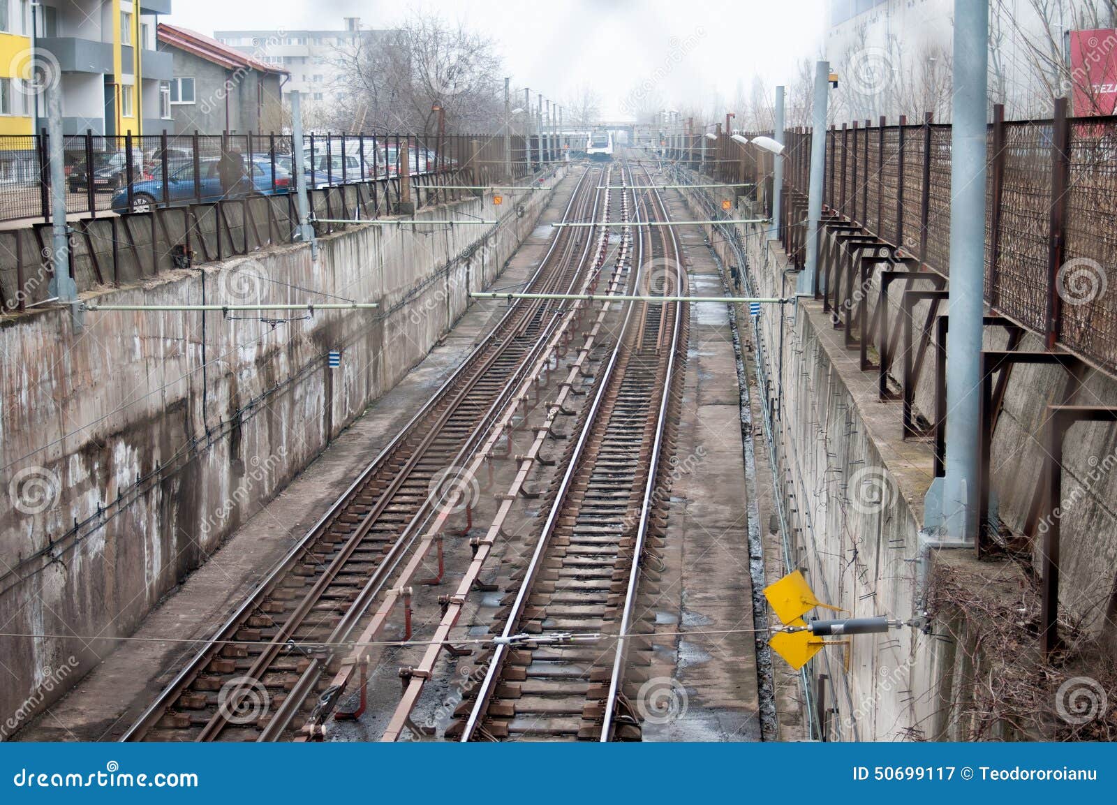 Subway tracks editorial photography. Image of transportation - 50699117