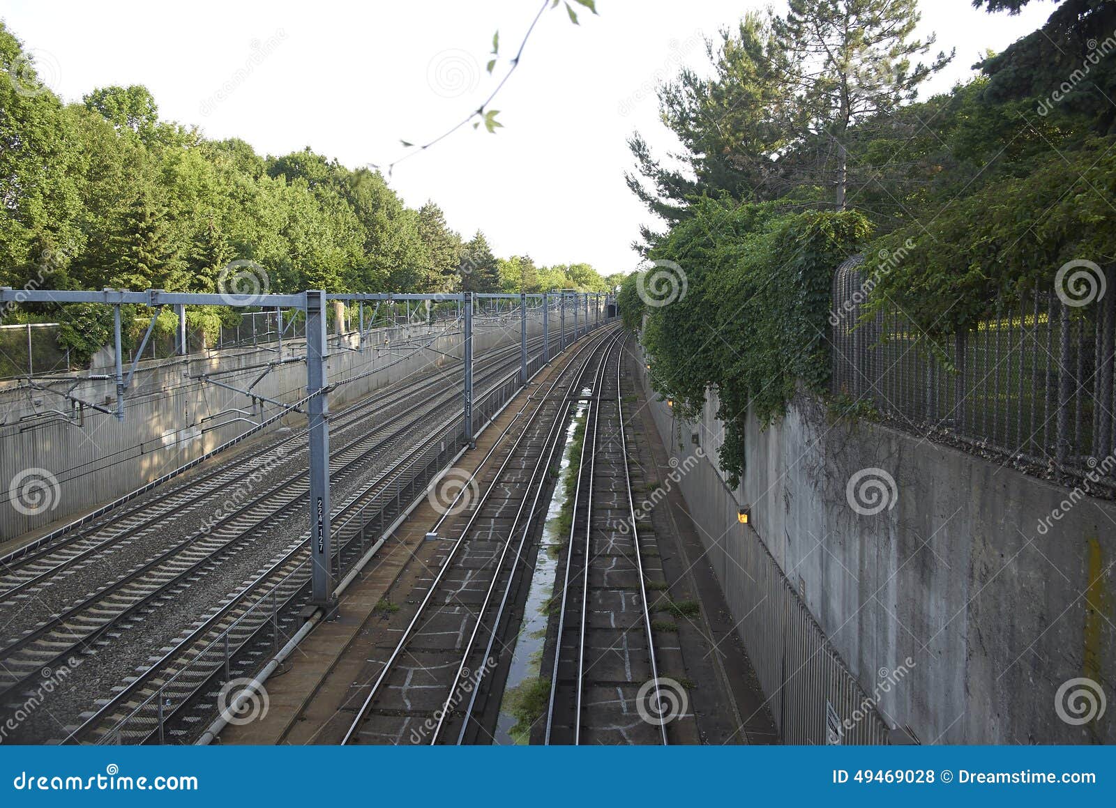 Subway tracks stock photo. Image of rails, subway, tracks - 49469028