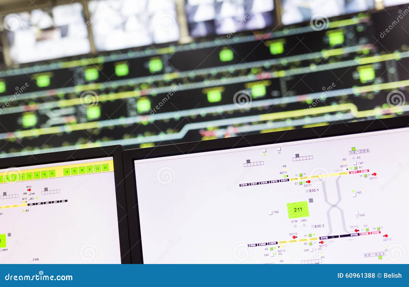 Subway Traffic Control Center Stock Photo - Image of traffic ...