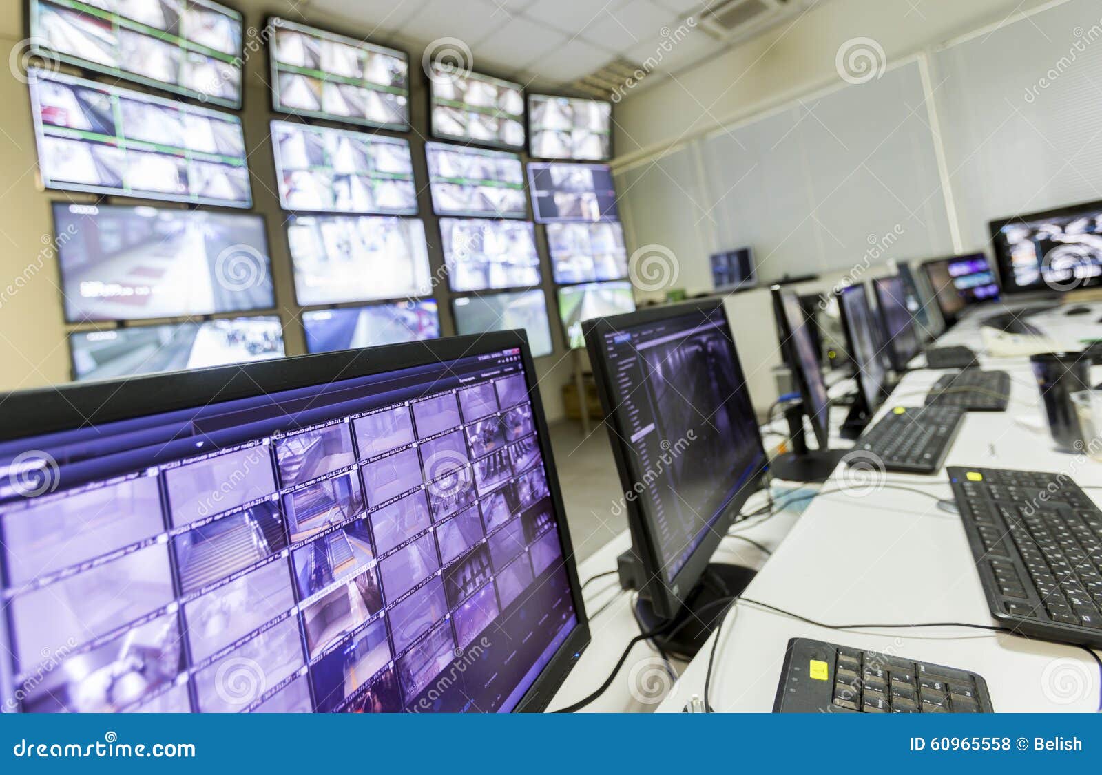 Subway Traffic Control Center Stock Photo - Image of room ...