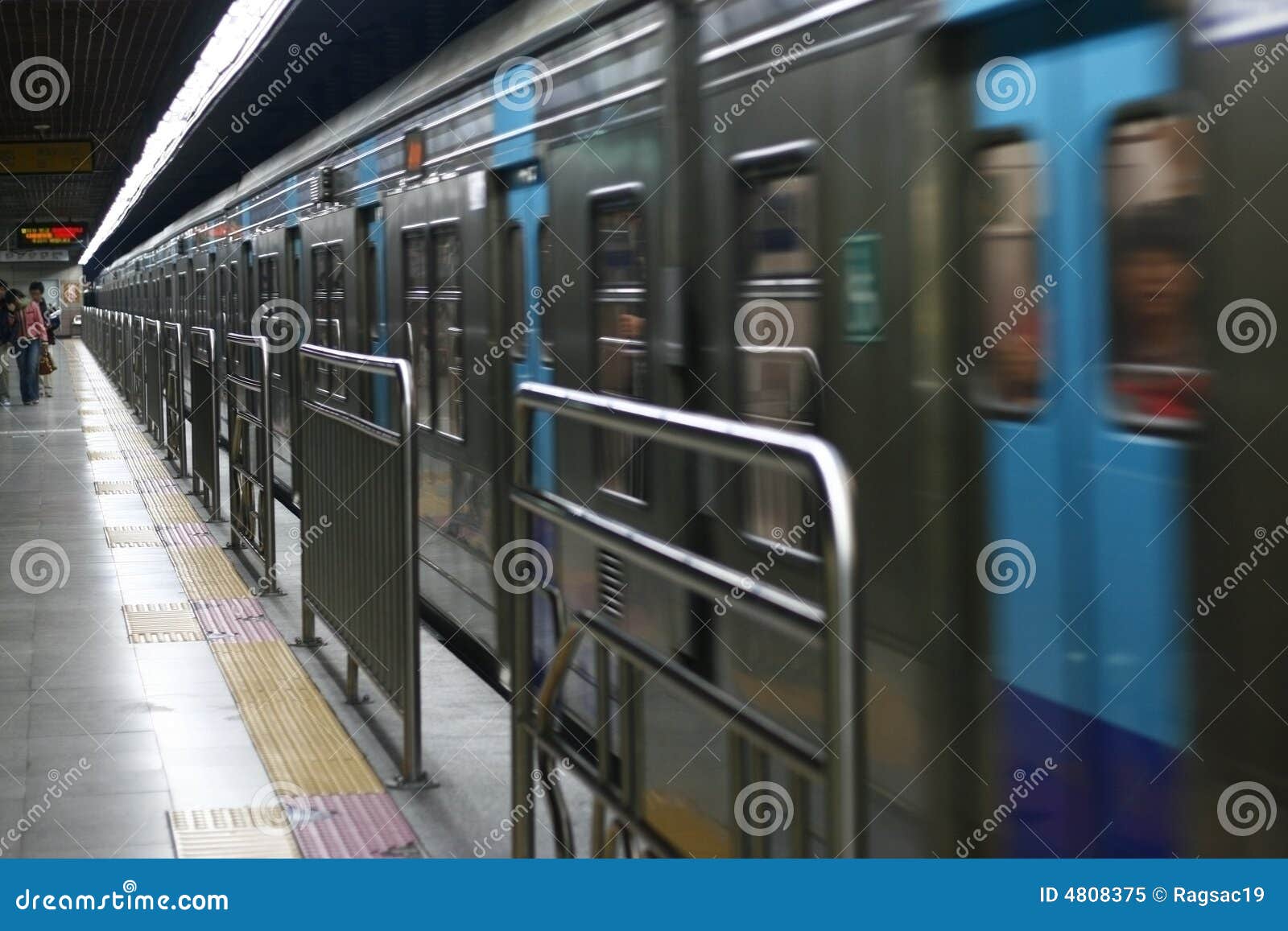 Subway Train stock image. Image of public, commute, blue - 4808375