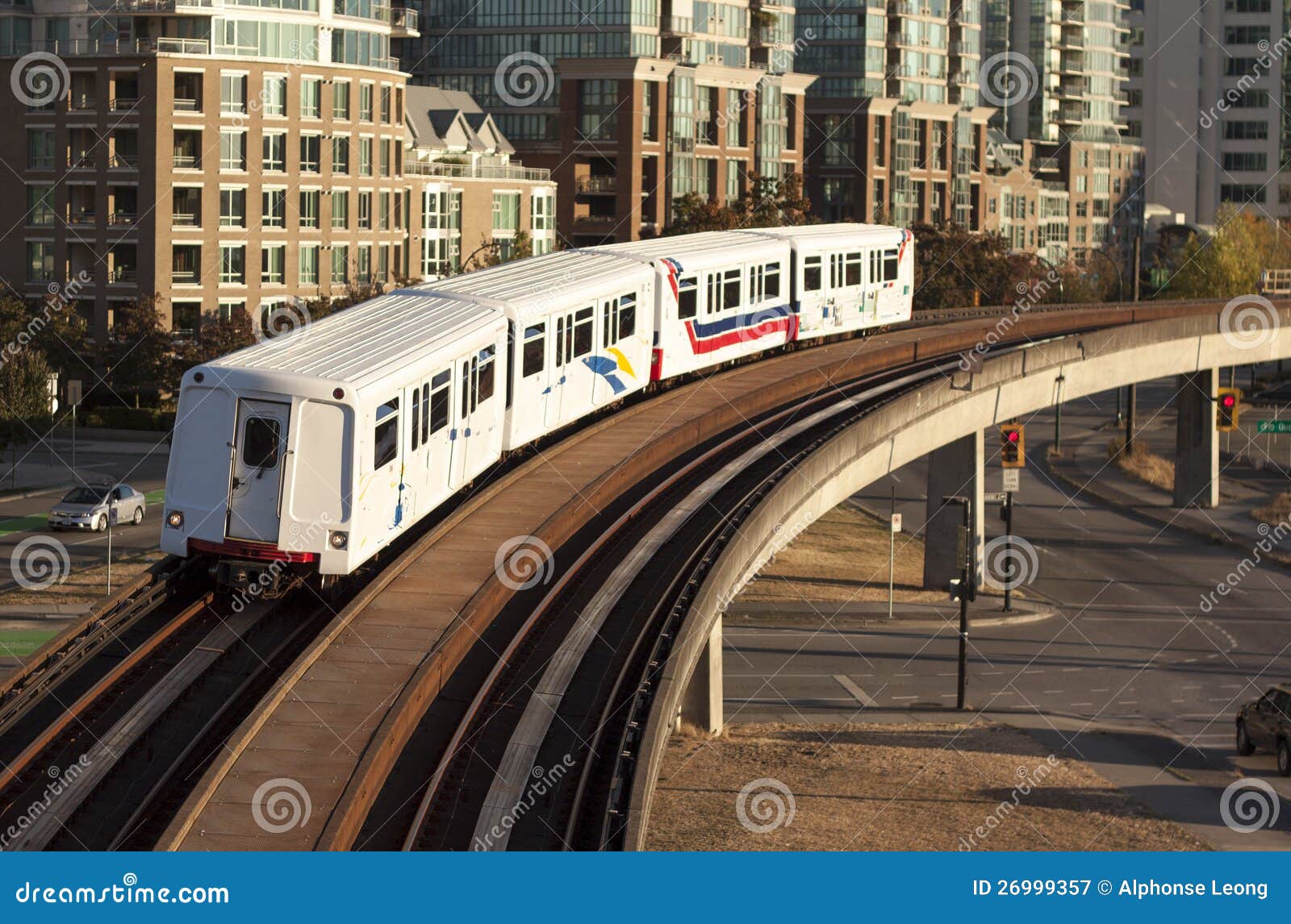 Subway train on bridge stock image. Image of transport - 26999357