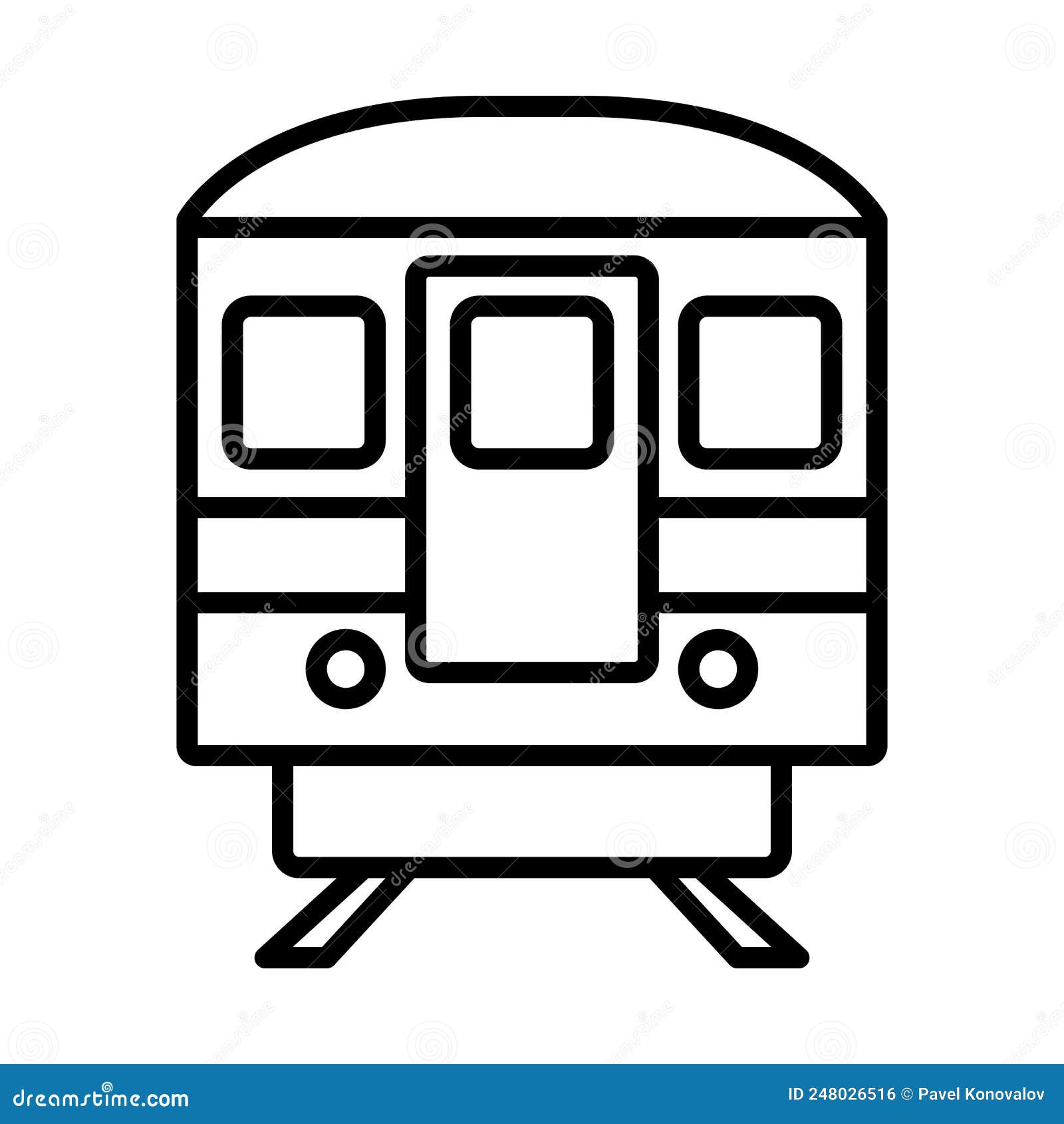 Subway Train Icon stock vector. Illustration of design - 248026516