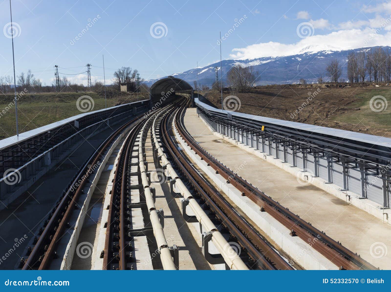 Subway train platform stock photo. Image of control, point - 52332570