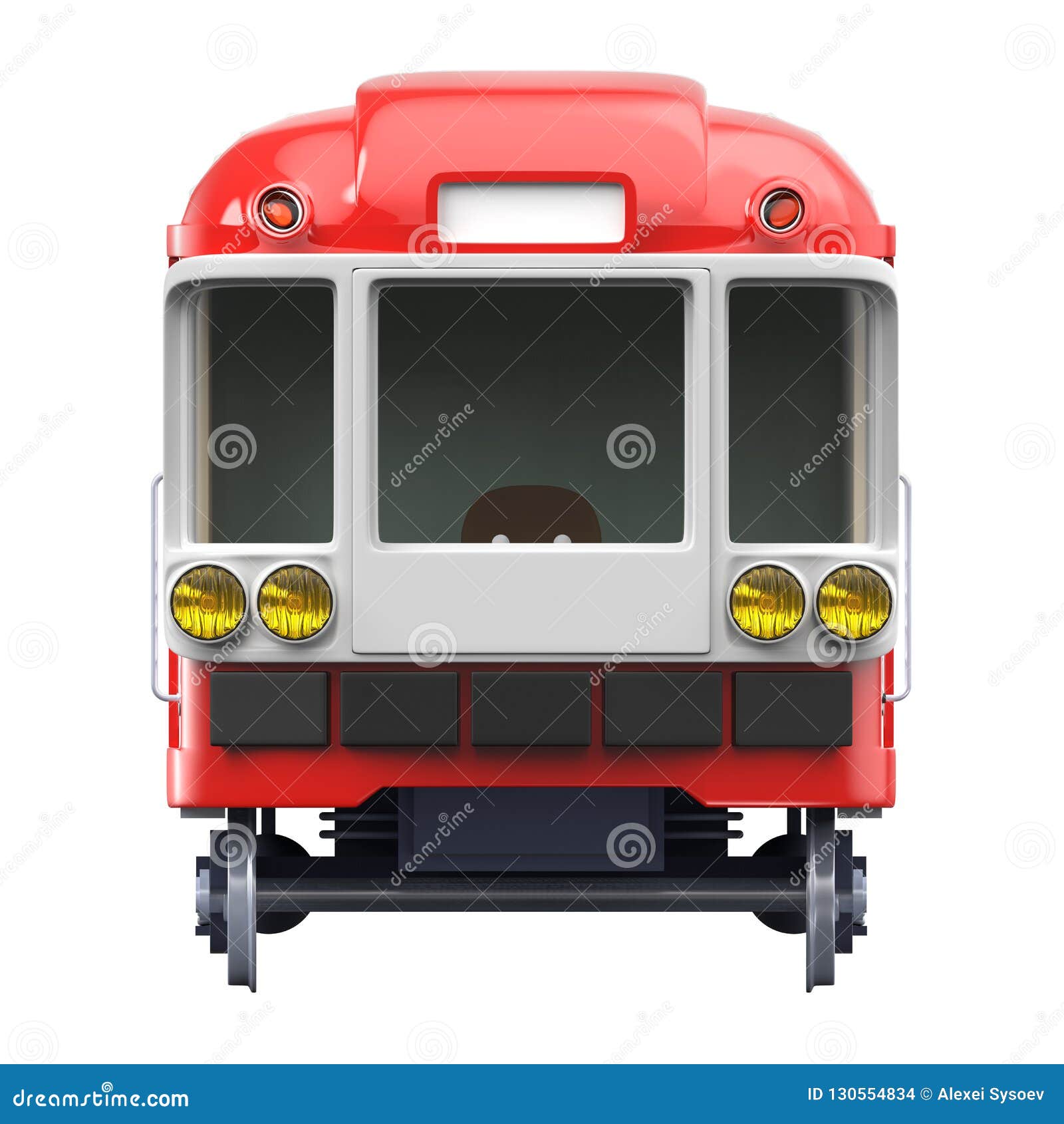 Subway Train Front View