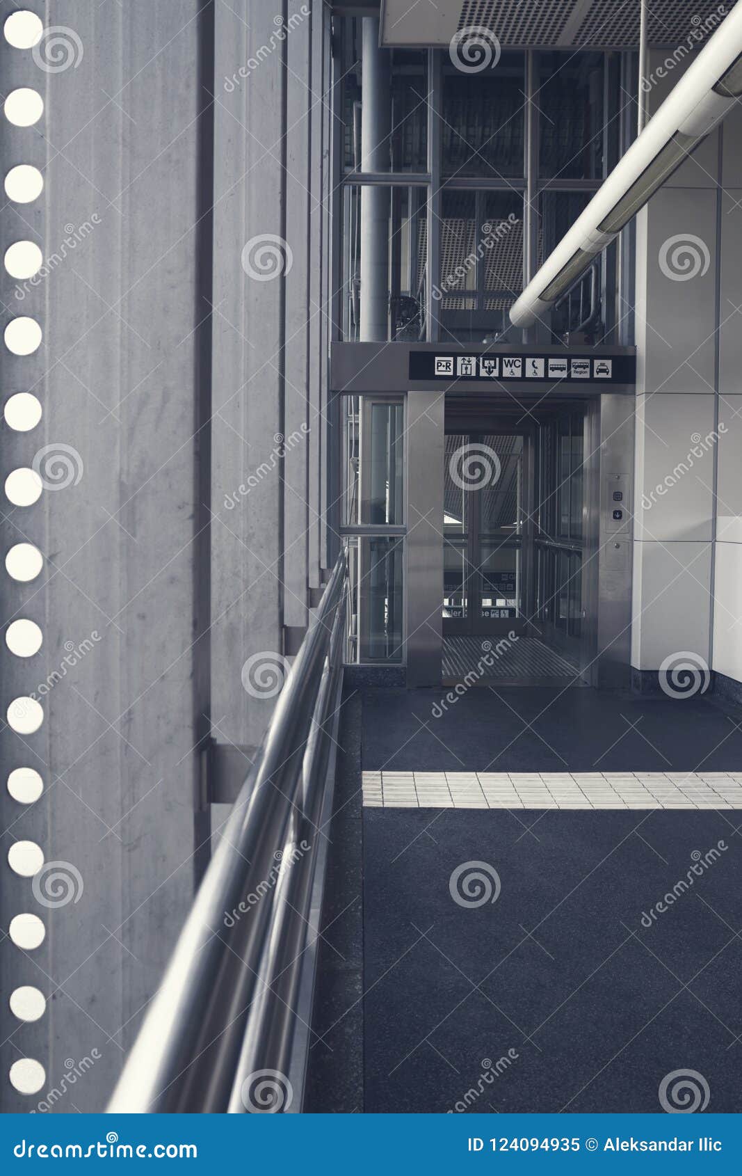Subway Train Station Modern Style Interior Design Stock Image - Image ...