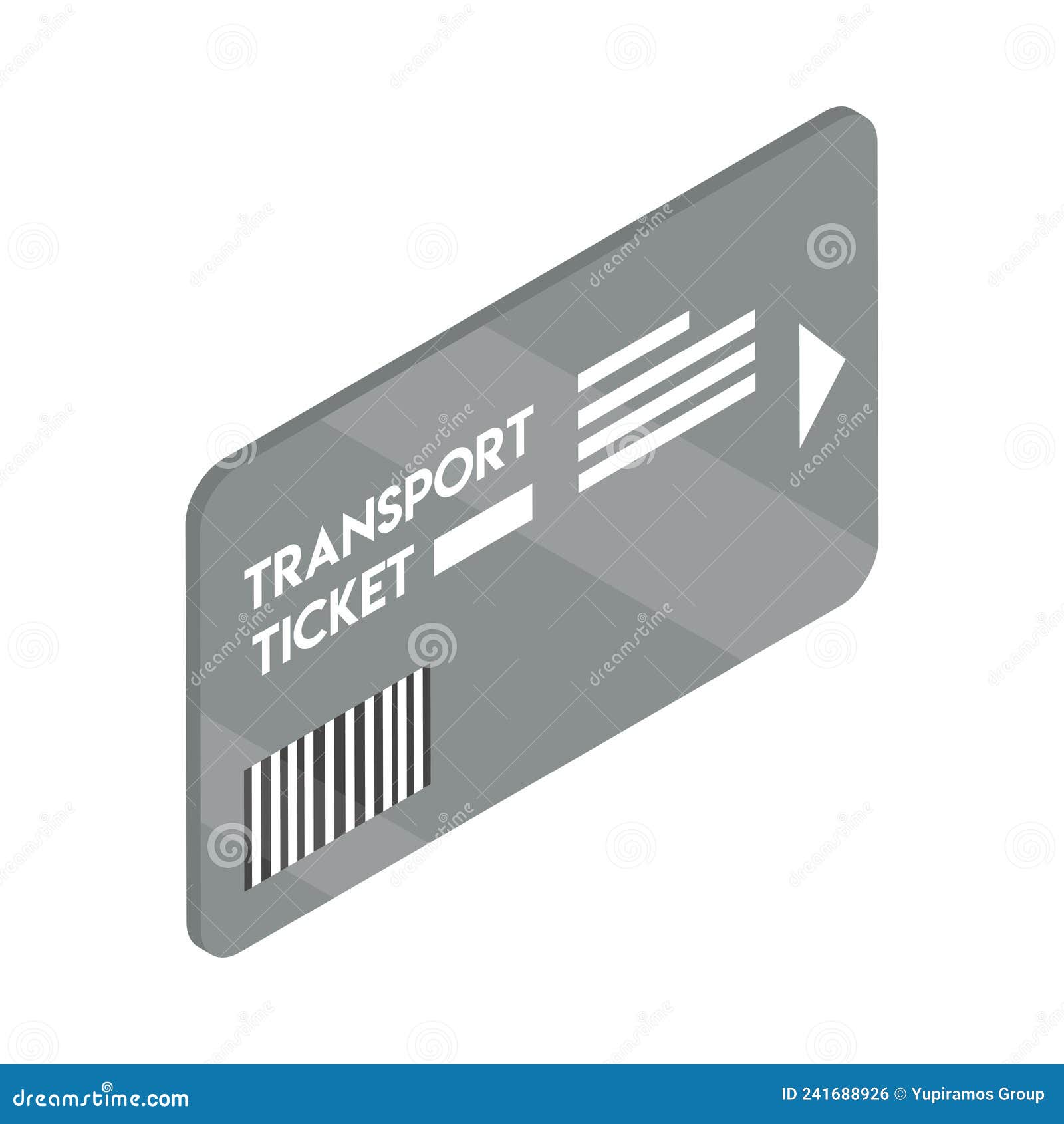 Subway transport ticket stock vector. Illustration of transport - 241688926