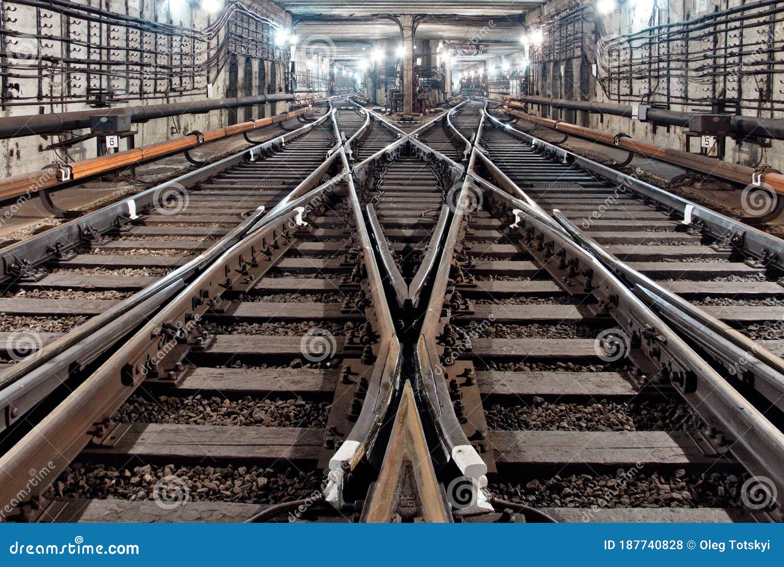 Subway Tunnel. Kiev, Ukraine. Kyiv, Ukraine Stock Photo - Image of ...
