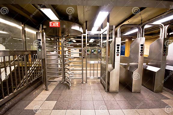 Subway Turnstile stock photo. Image of door, revolving - 20426772