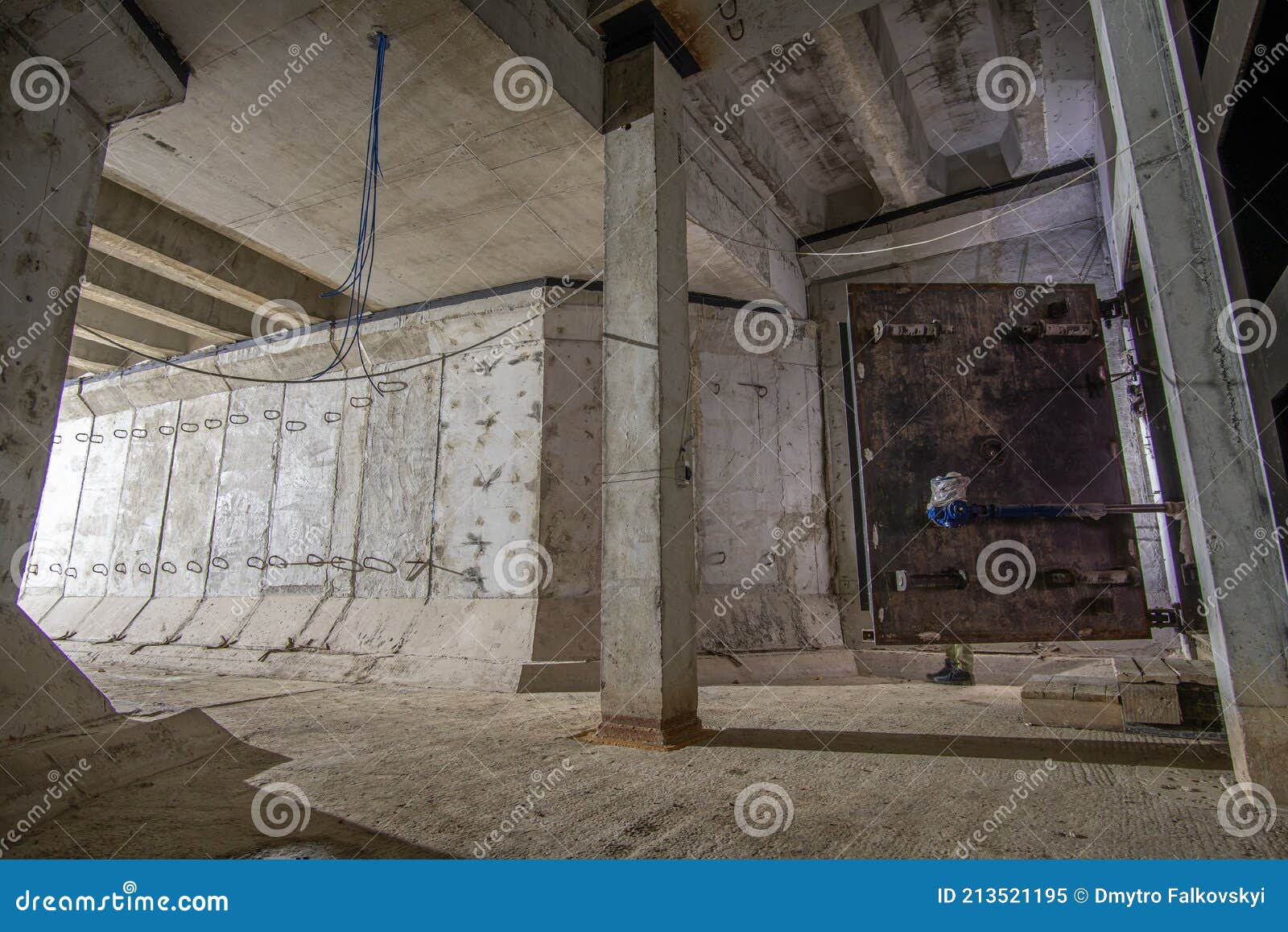 Subway Ventilation Chamber with Open Airtight Gates Stock Image - Image ...