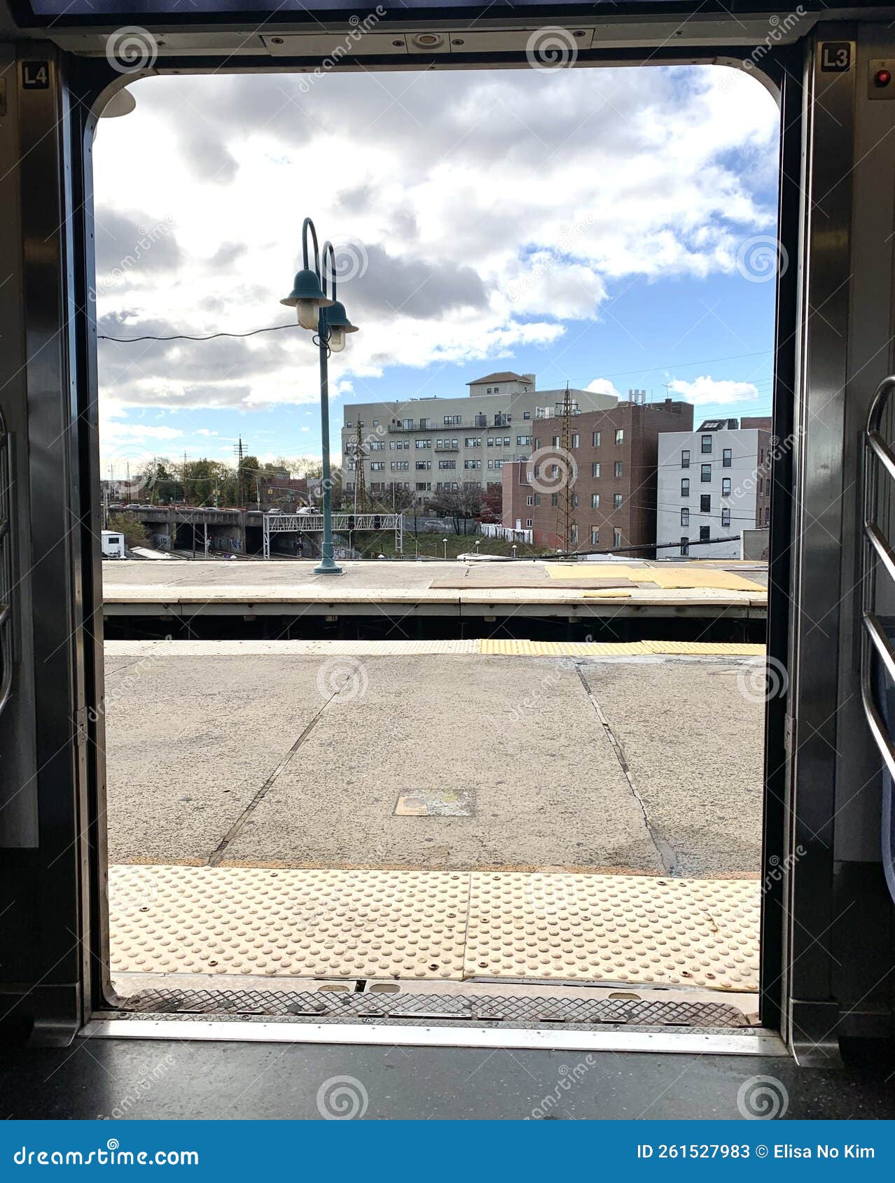 A subway view stock image. Image of view, urban, elevated - 261527983