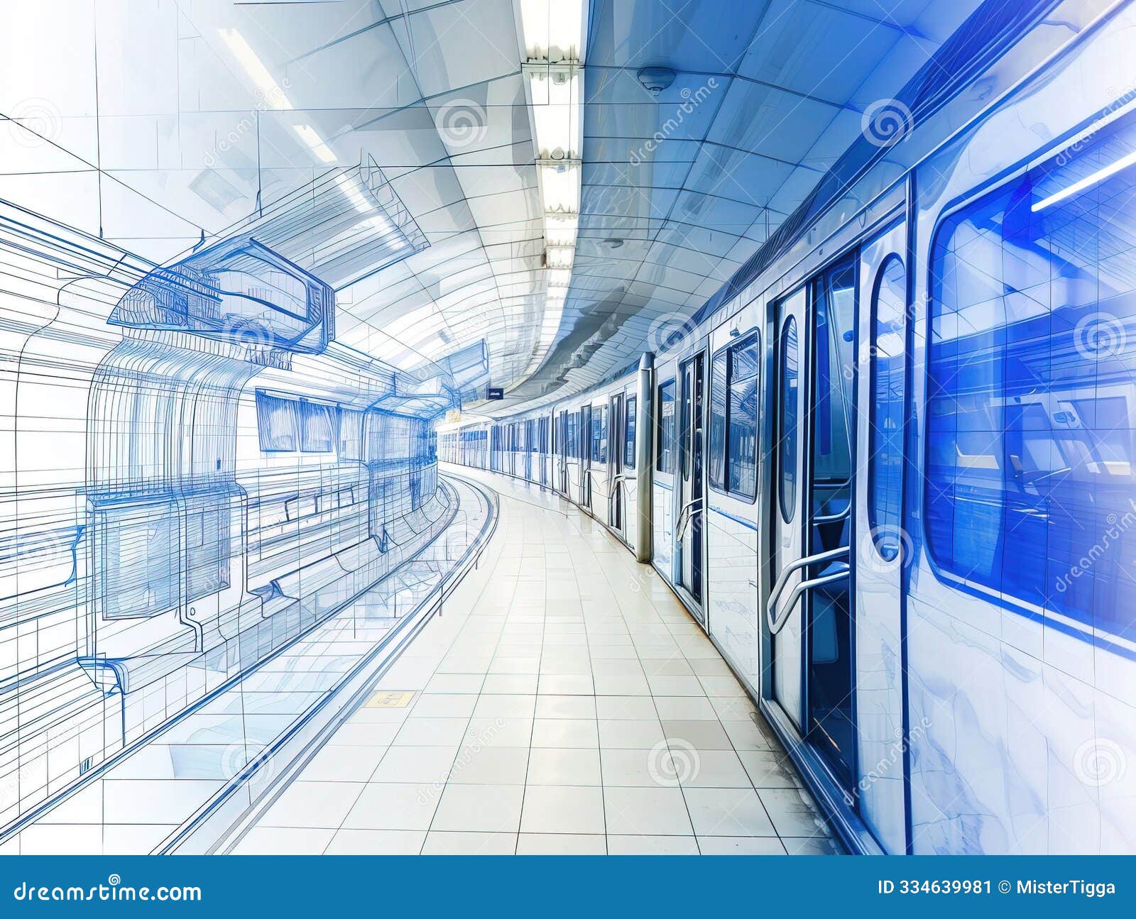 Subway Visualization with Augmented Reality Transparent Subway in ...