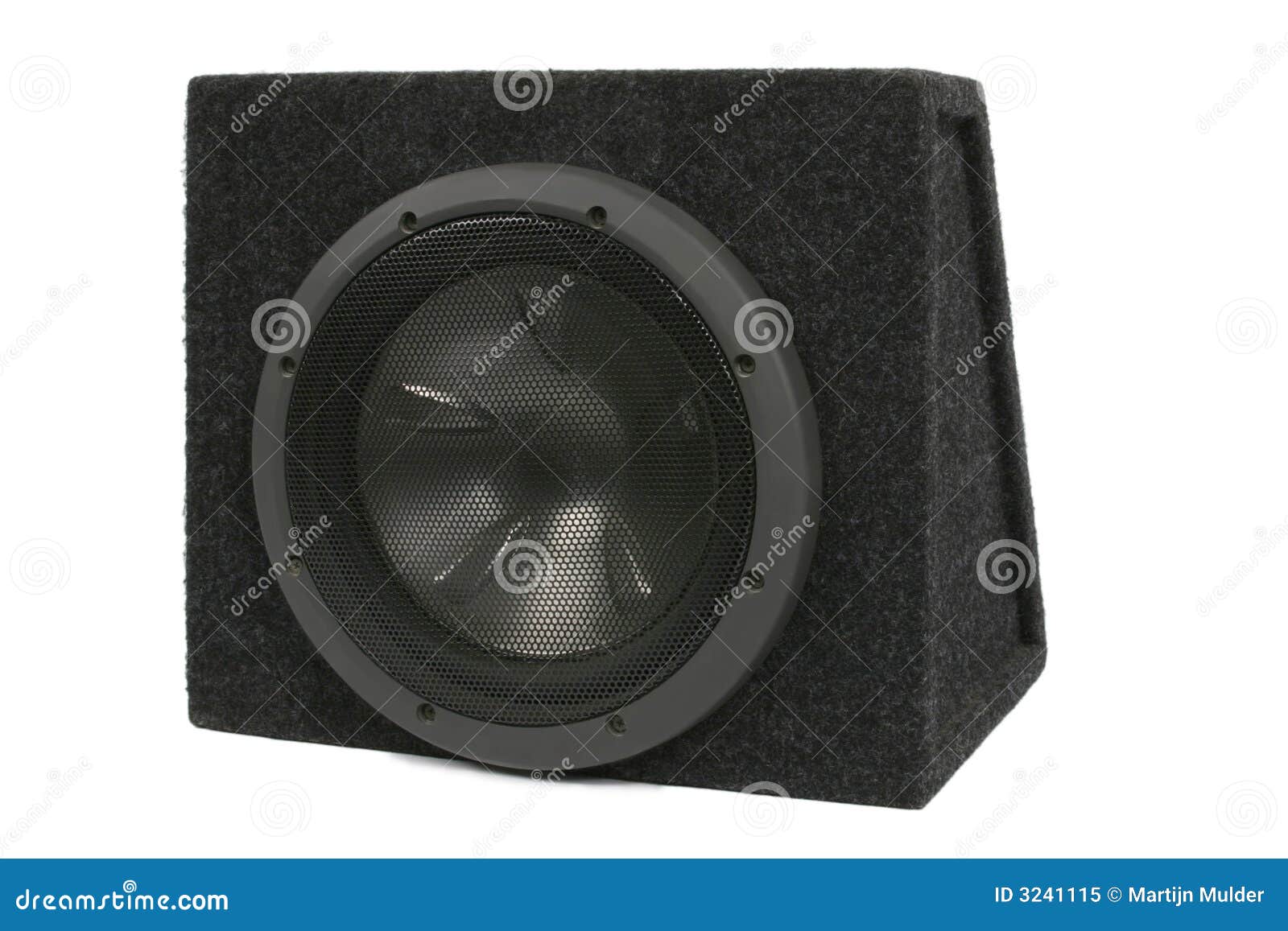 Subwoofer stock image. Image of speaker, white, woofer - 3241115